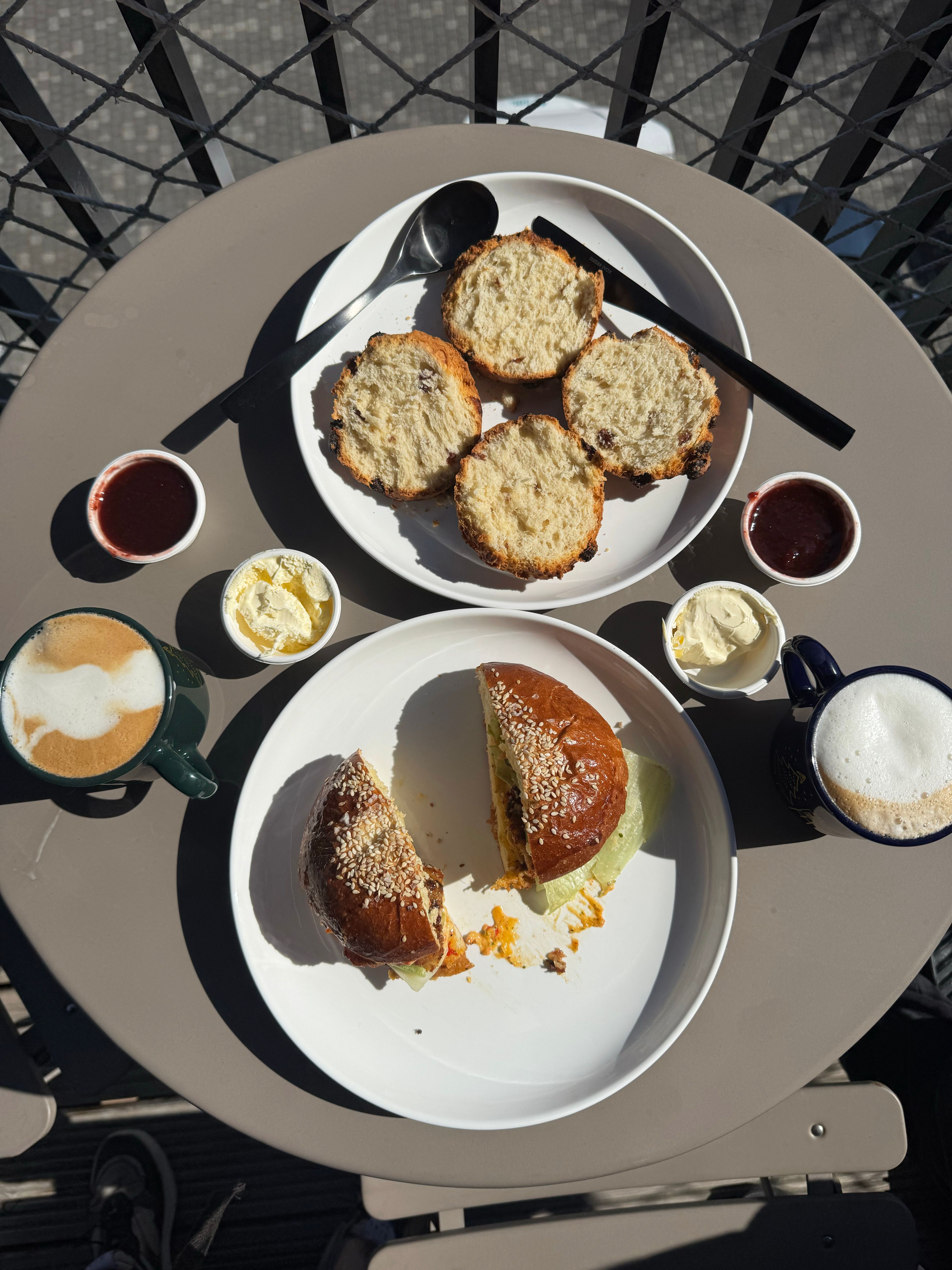 Delicious Breakfast Setup on Outdoor Patio · Free Stock Photo