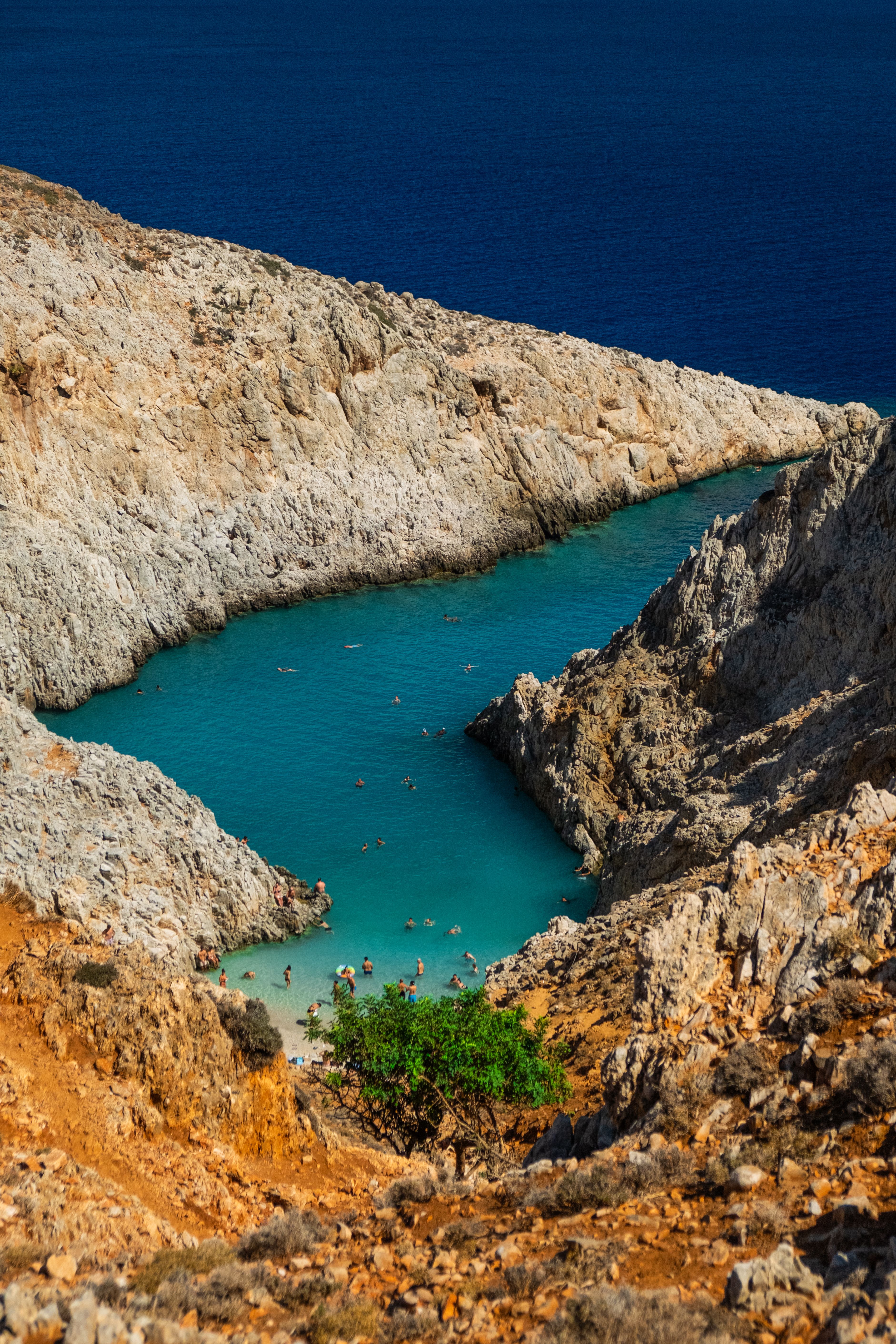 Scenic View of Seitan Limania Cove in Greece · Free Stock Photo