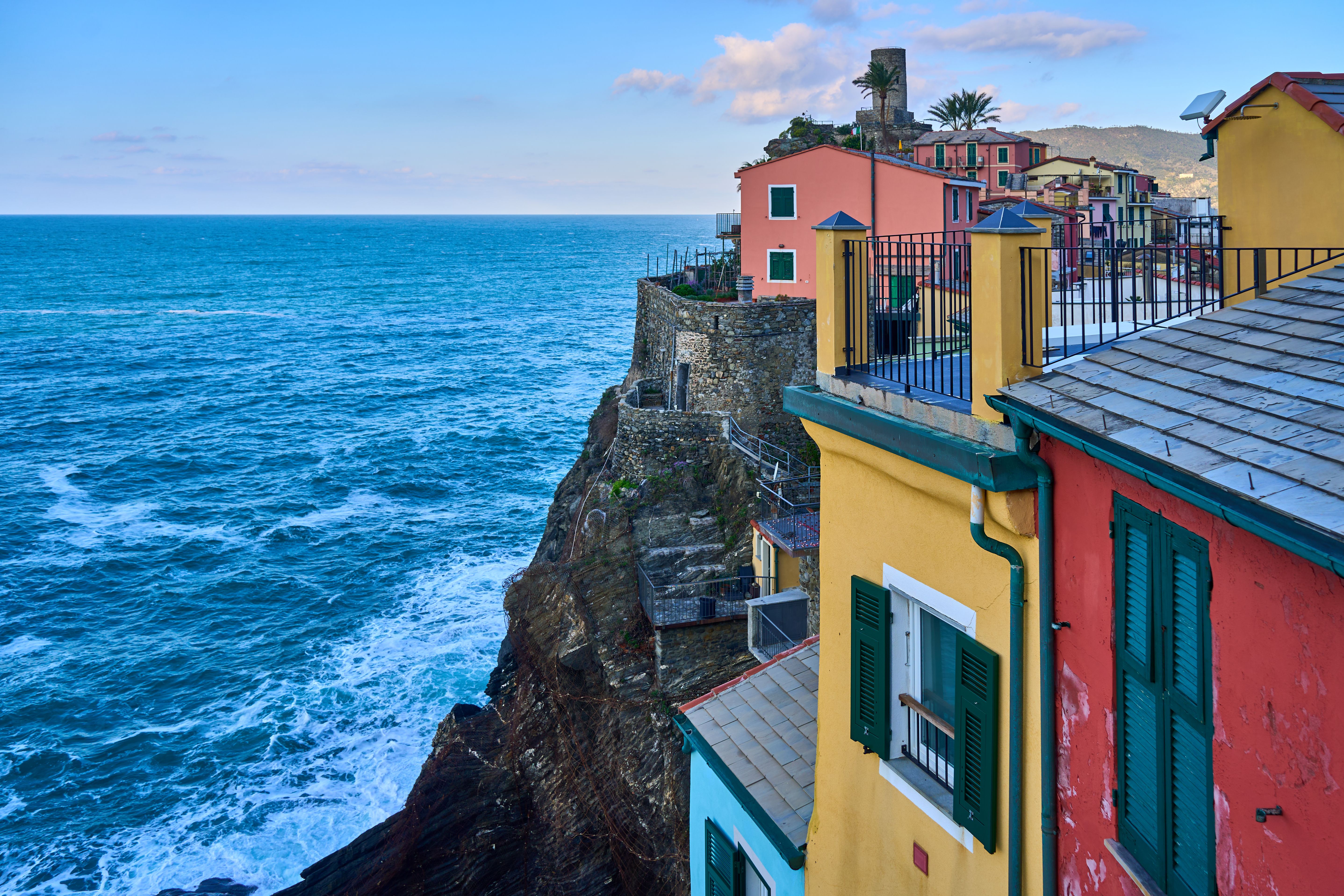 Colorful Italian Coastal Village on Cliffside · Free Stock Photo