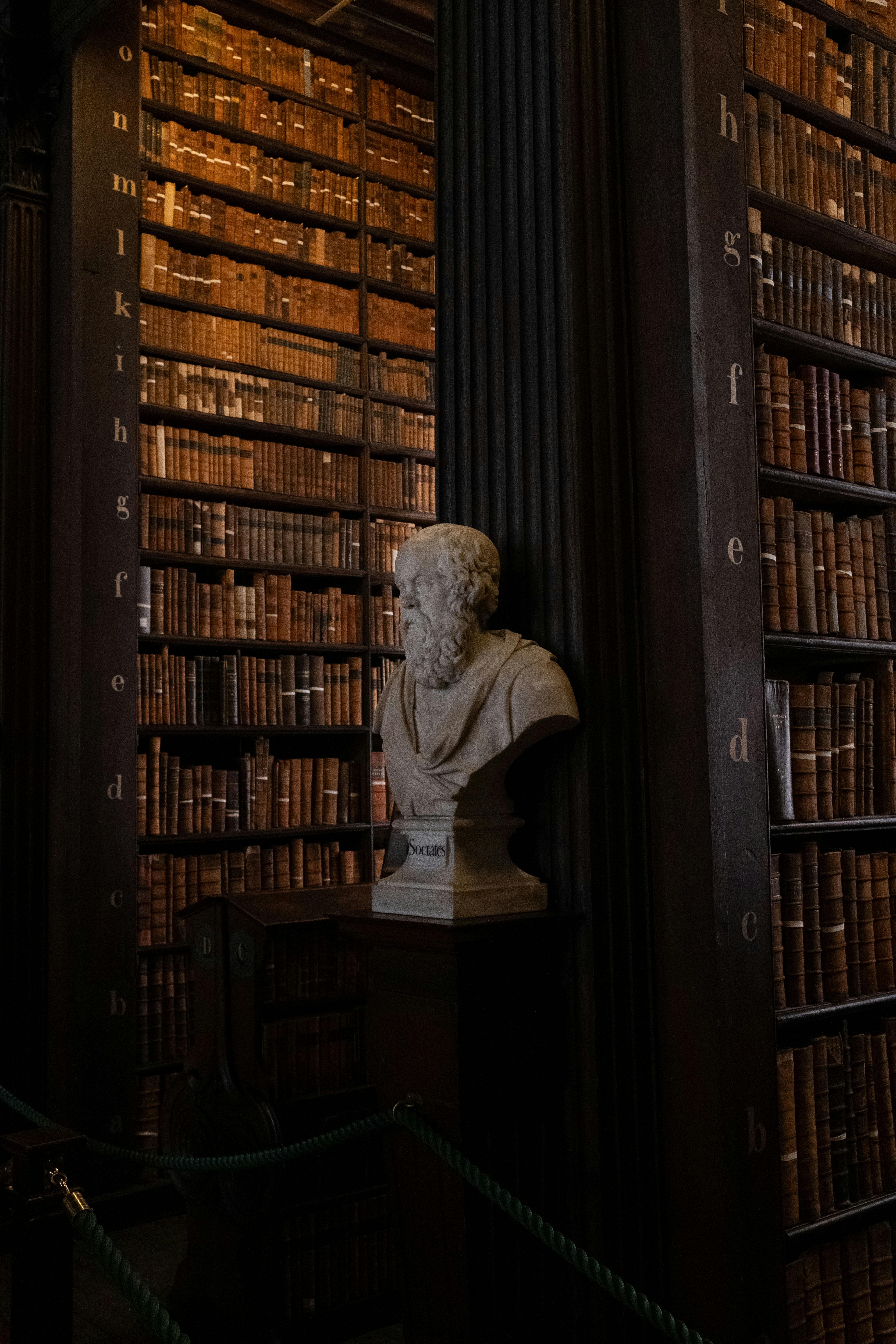 Bust of Socrates in Historic Trinity College Library · Free Stock Photo