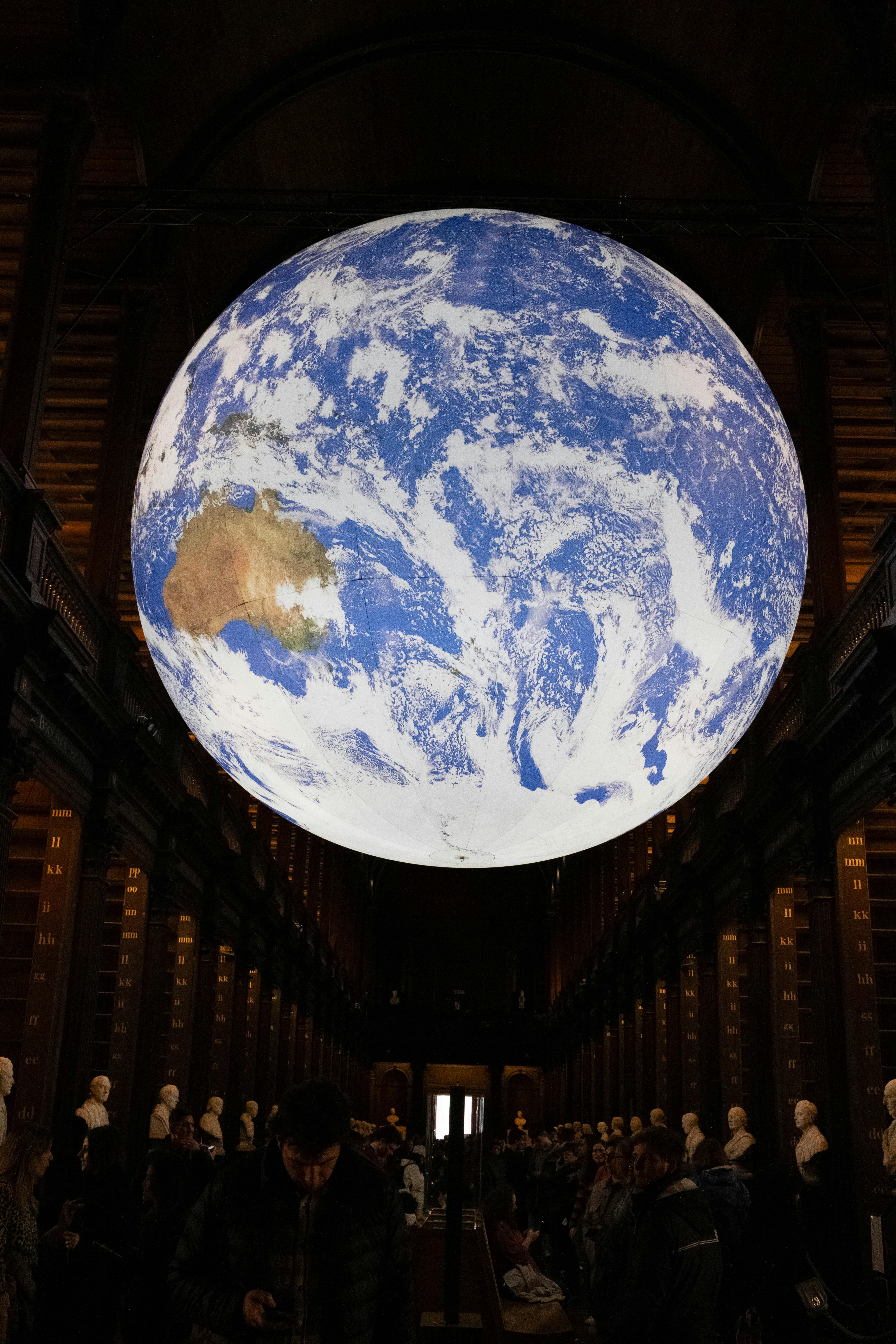 Dublin Library with Giant Earth Exhibit · Free Stock Photo