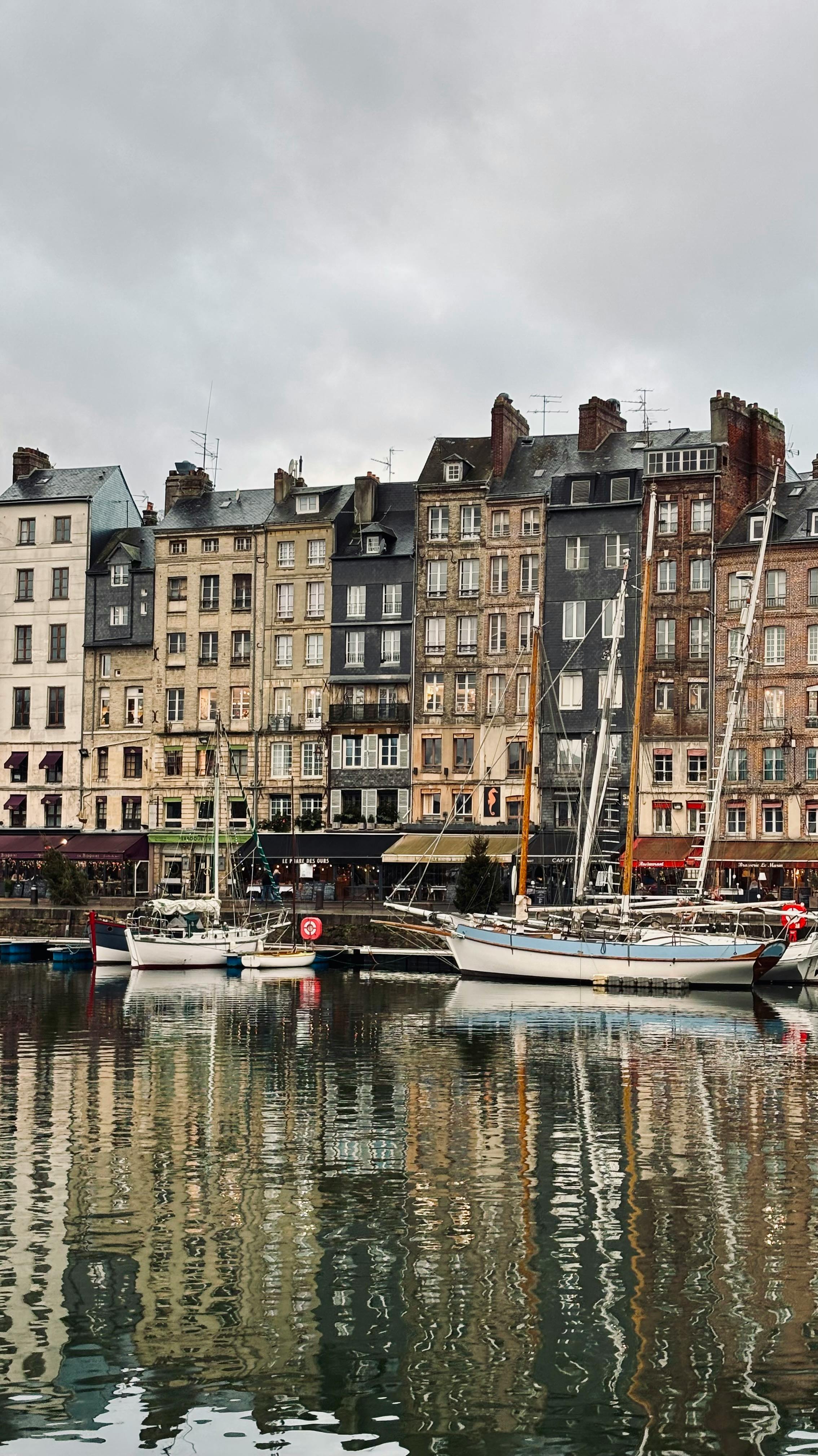 Charming Waterfront Scene in Honfleur, France · Free Stock Photo