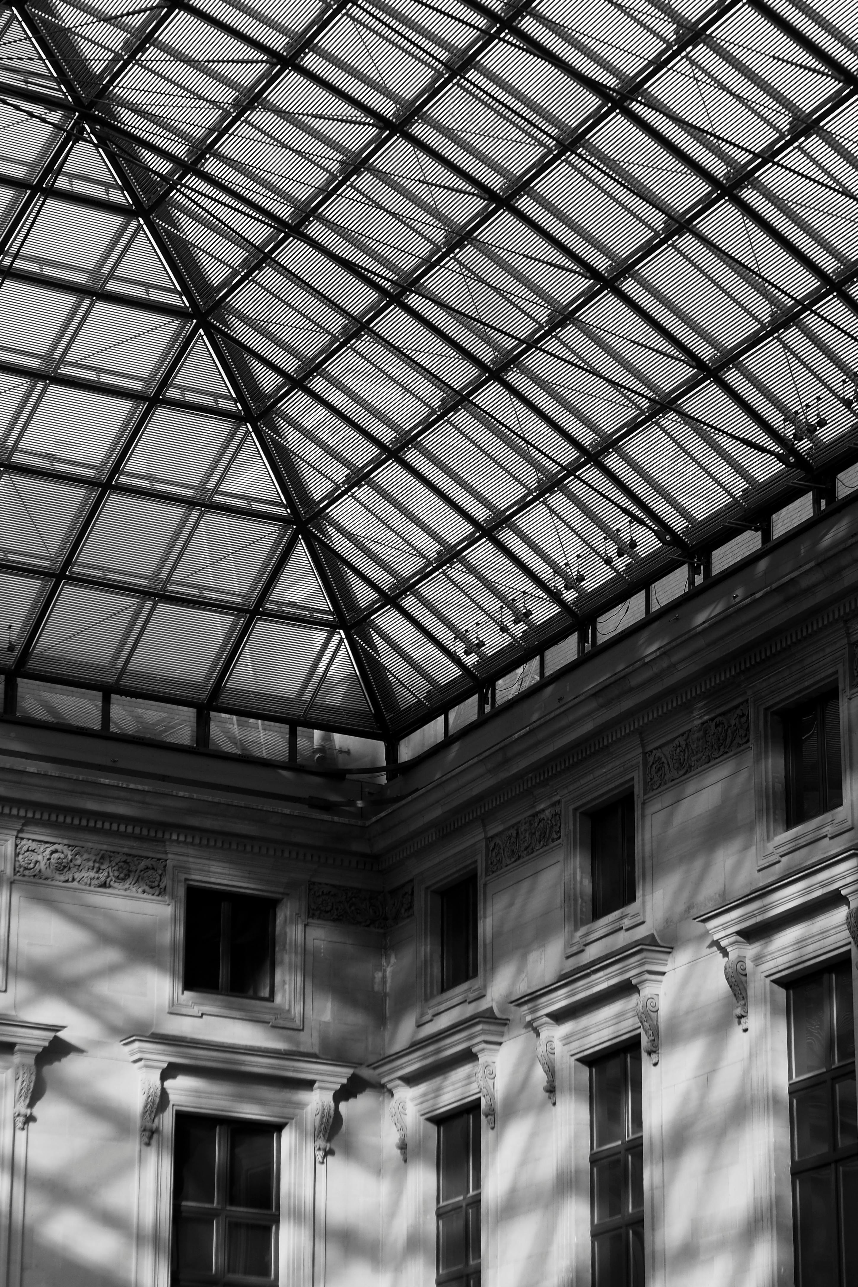 Elegant Glass Ceiling Interior Architecture · Free Stock Photo