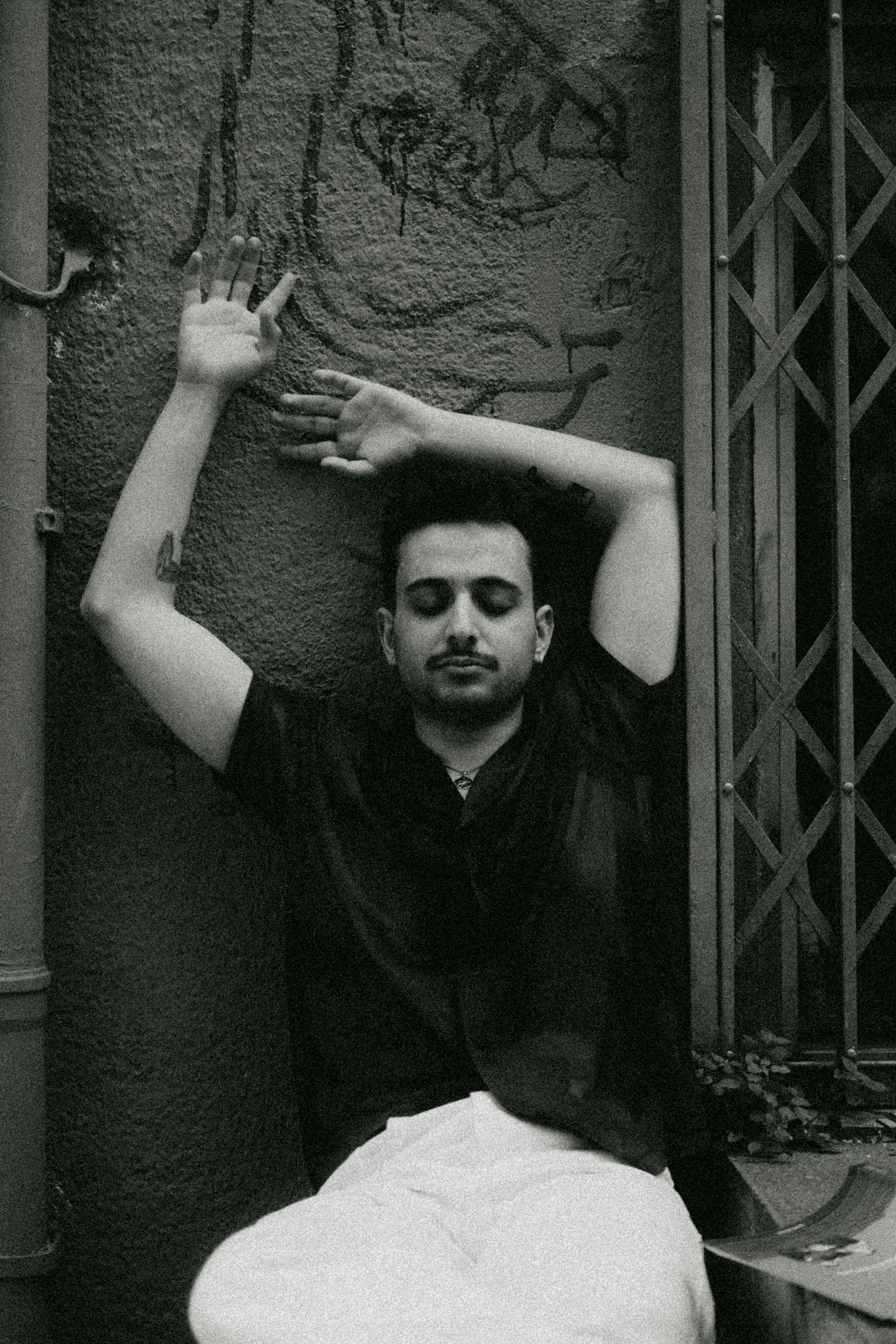 Black and White Portrait of Relaxed Individual · Free Stock Photo