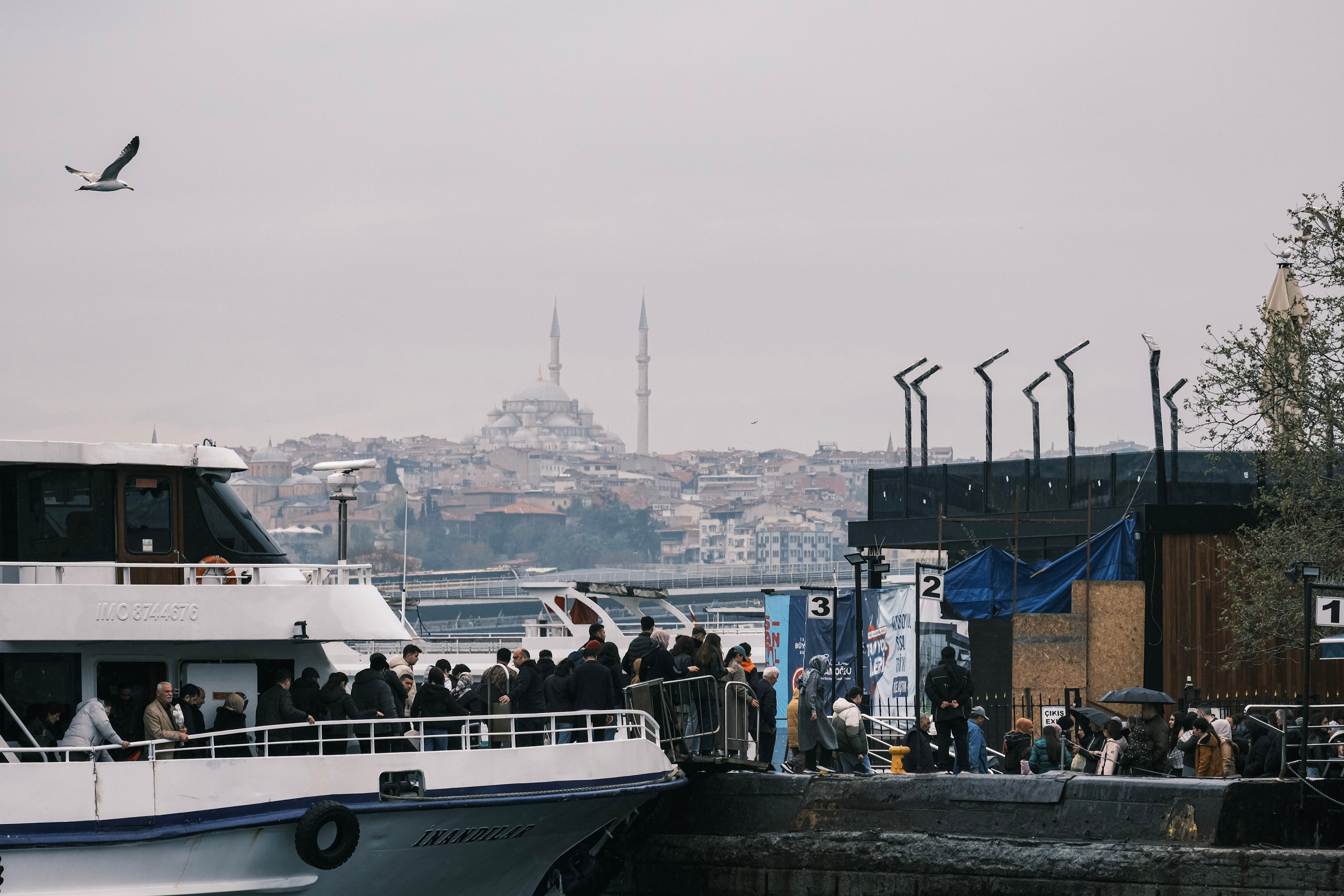 Scenic View of Istanbul with Mosque in Background · Free Stock Photo