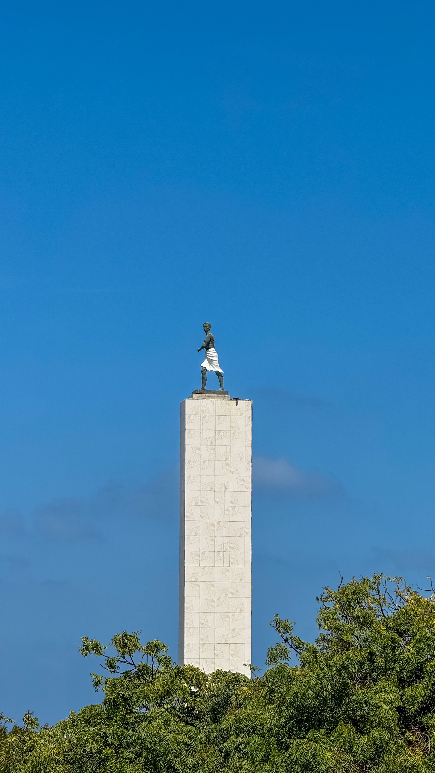 Libe Bhanerjee Monument Against Clear Blue Sky · Free Stock Photo
