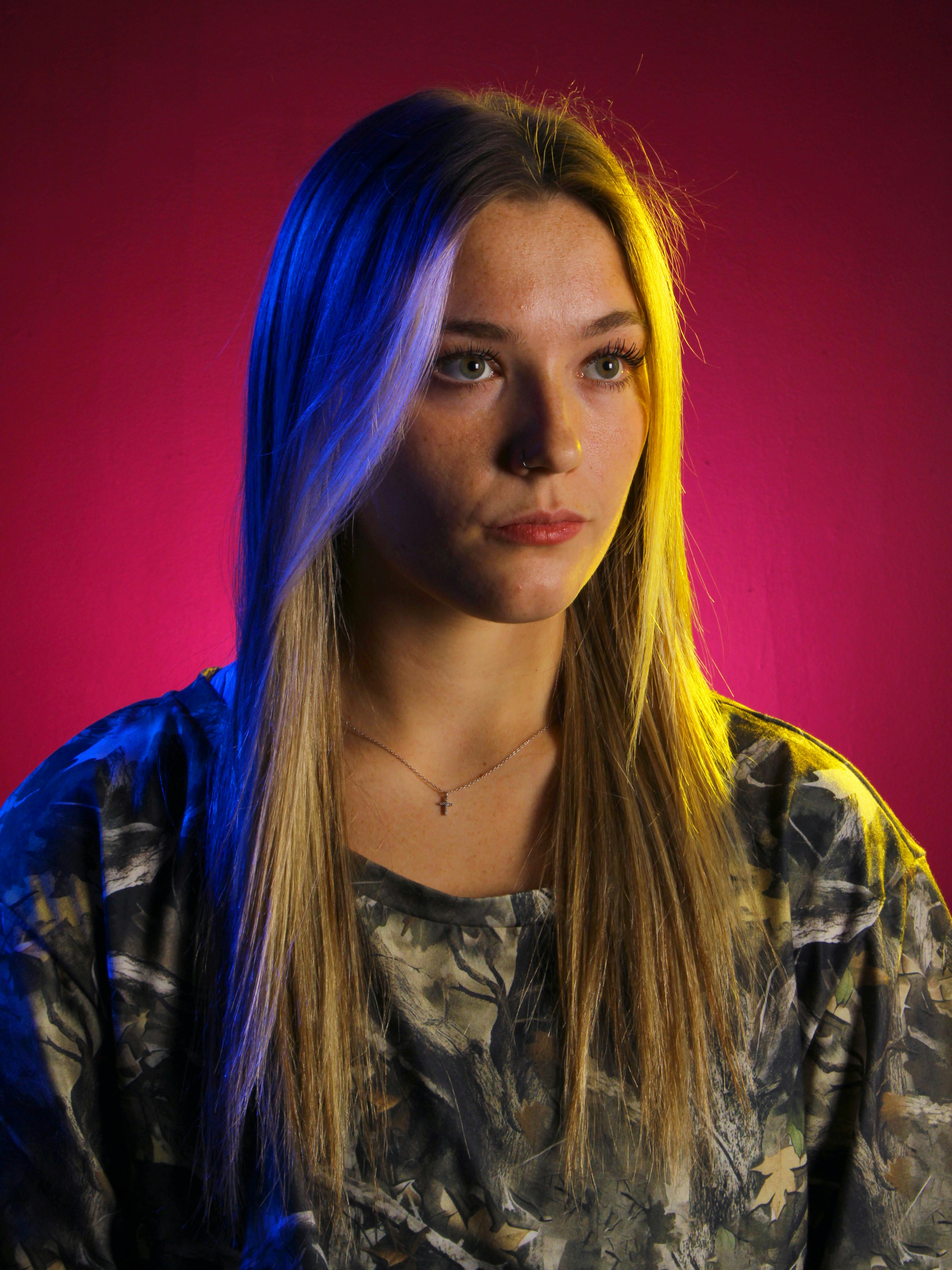 Portrait of Woman with Dramatic Lighting · Free Stock Photo