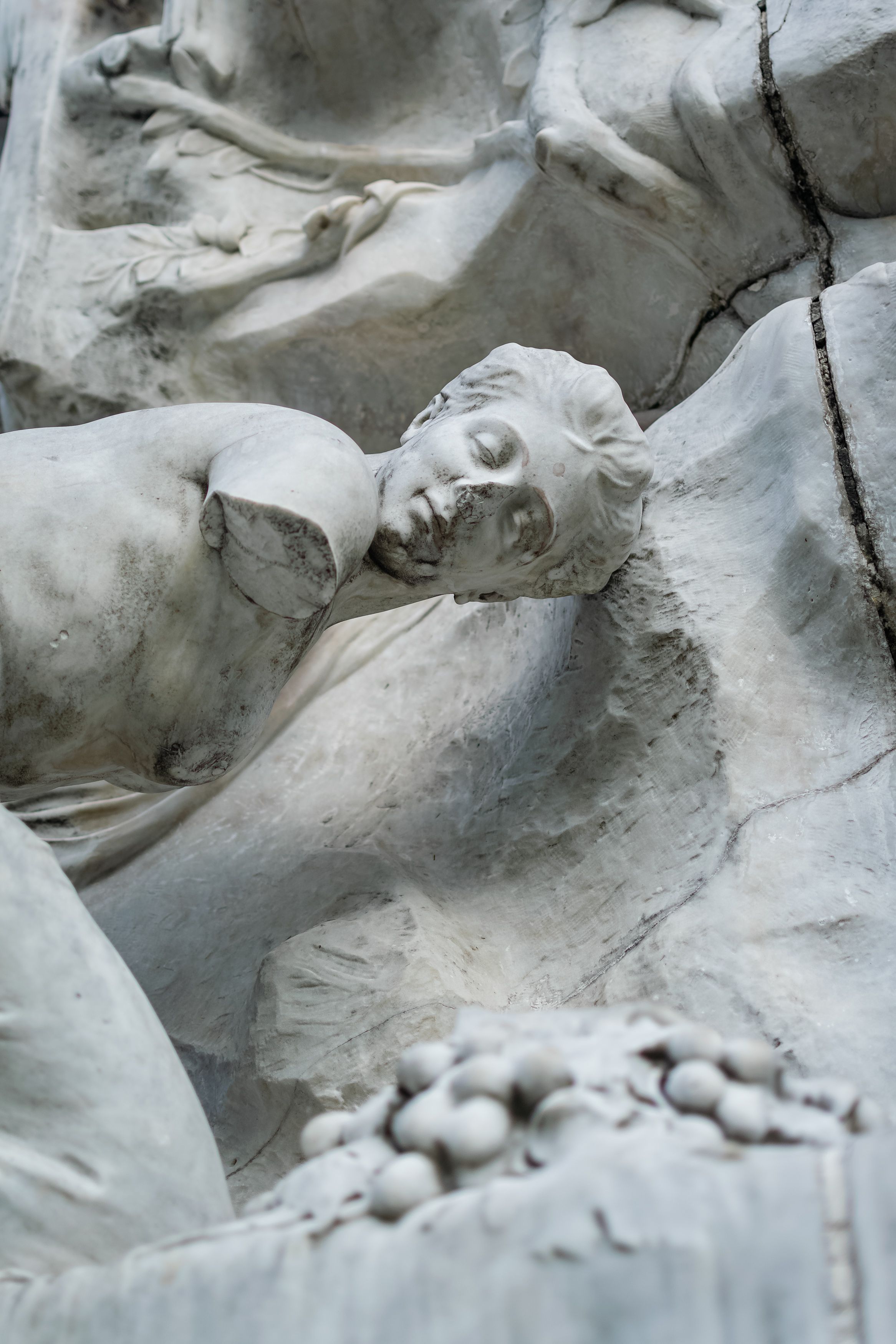 Intricate Marble Sculpture of Classical Figure · Free Stock Photo
