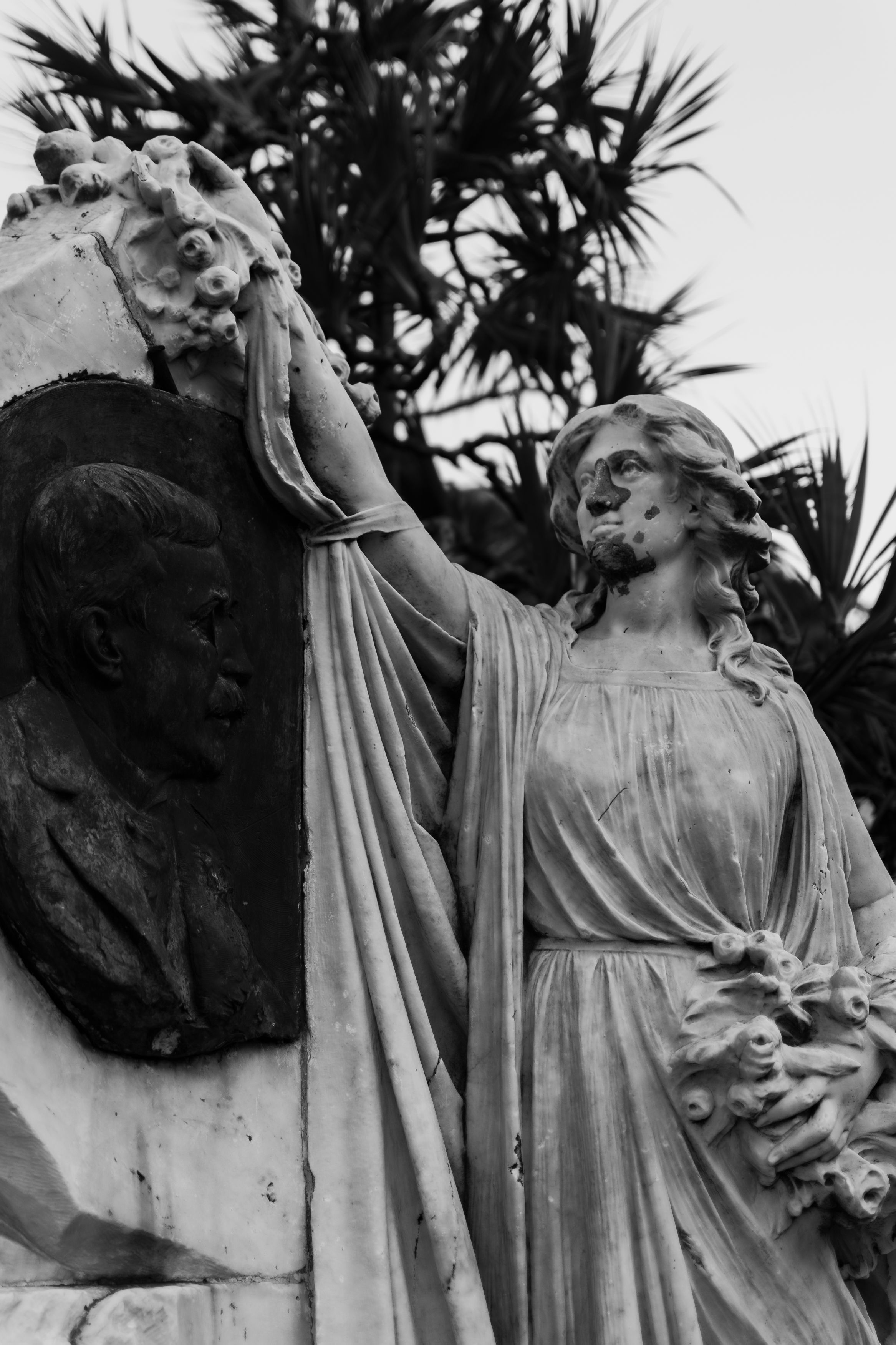 Classic Greek Style Marble Monument Sculpture · Free Stock Photo