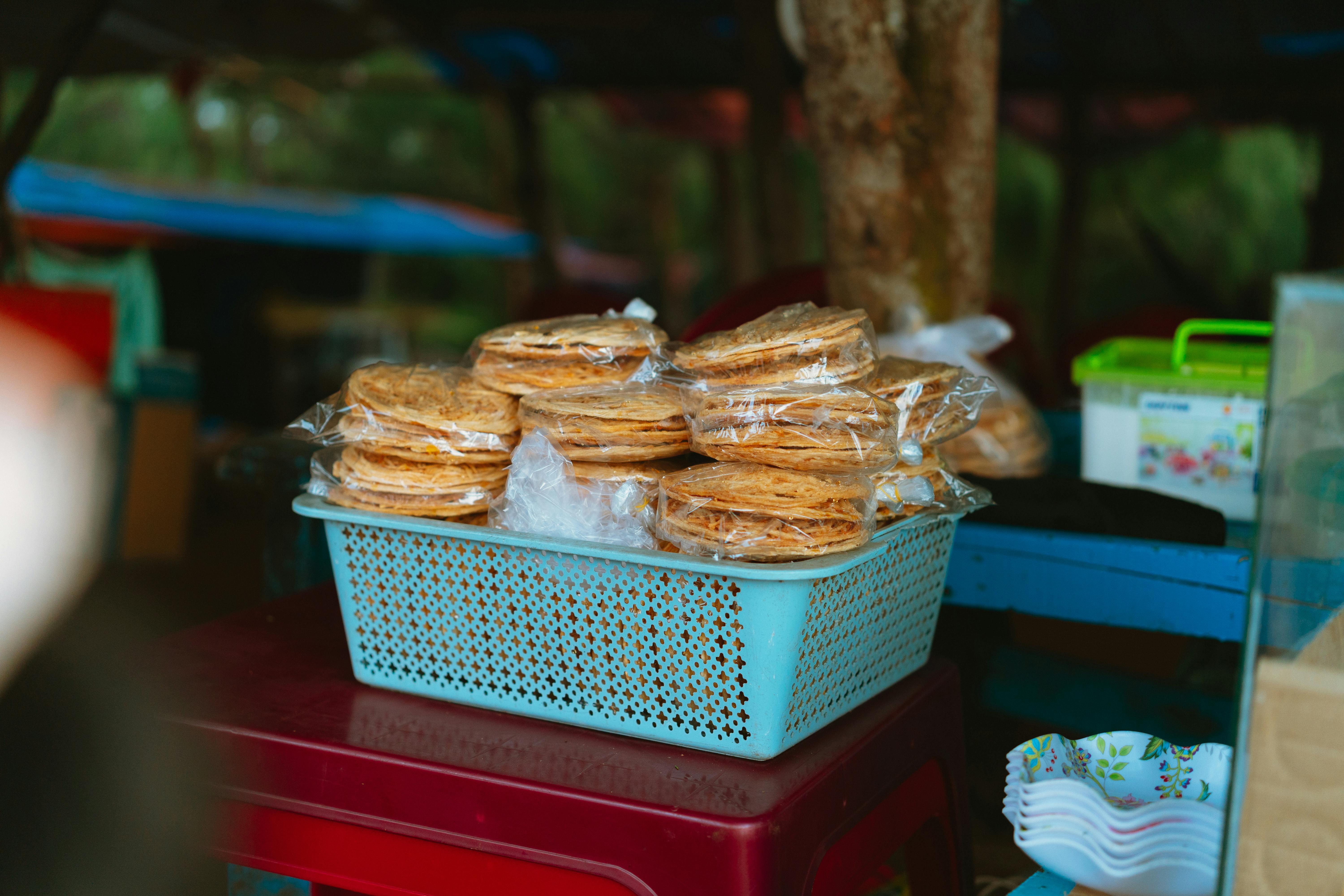 Traditional Vietnamese Snacks on Display at Market · Free Stock Photo