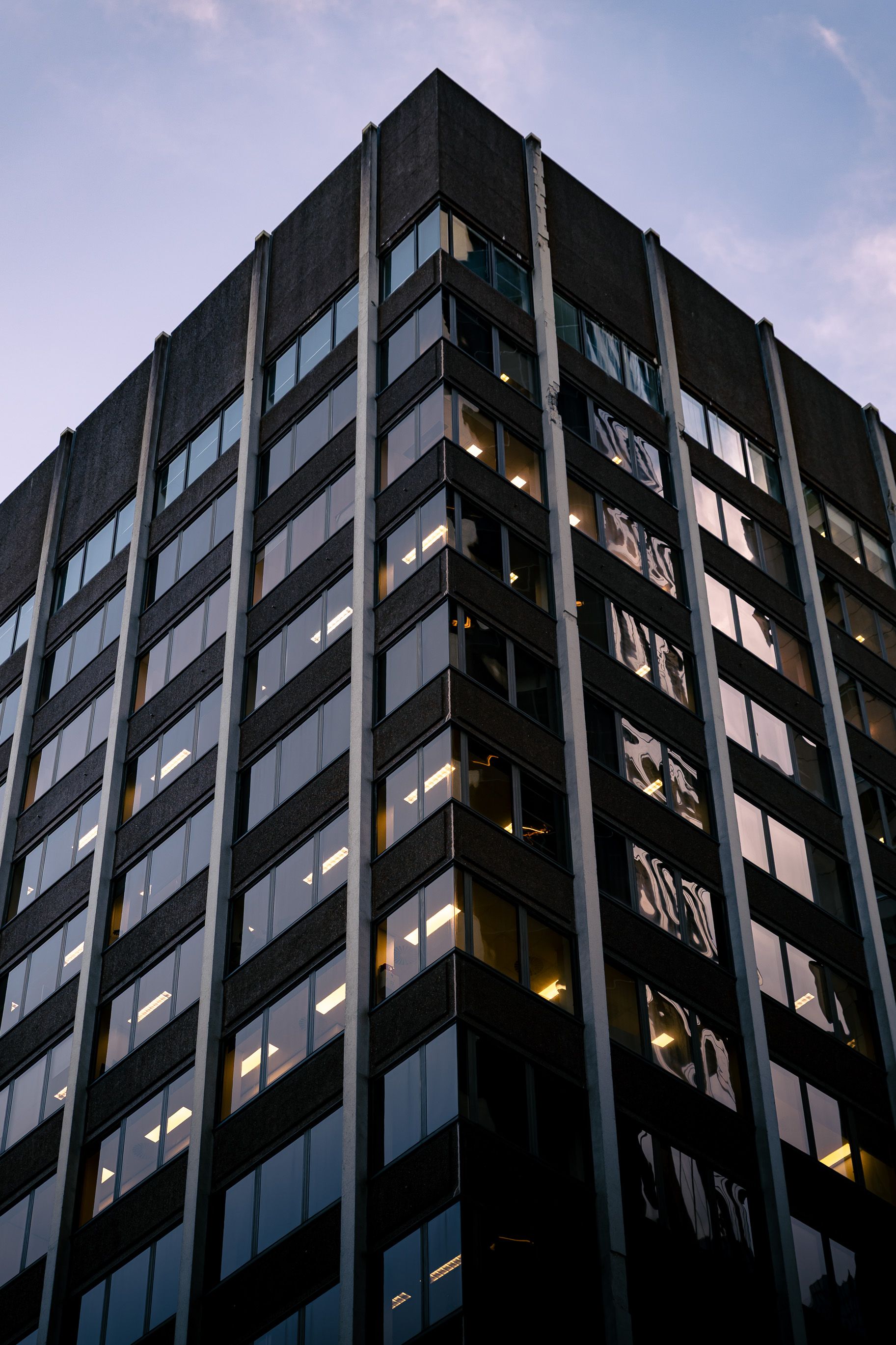 Modern Office Building at Dusk · Free Stock Photo