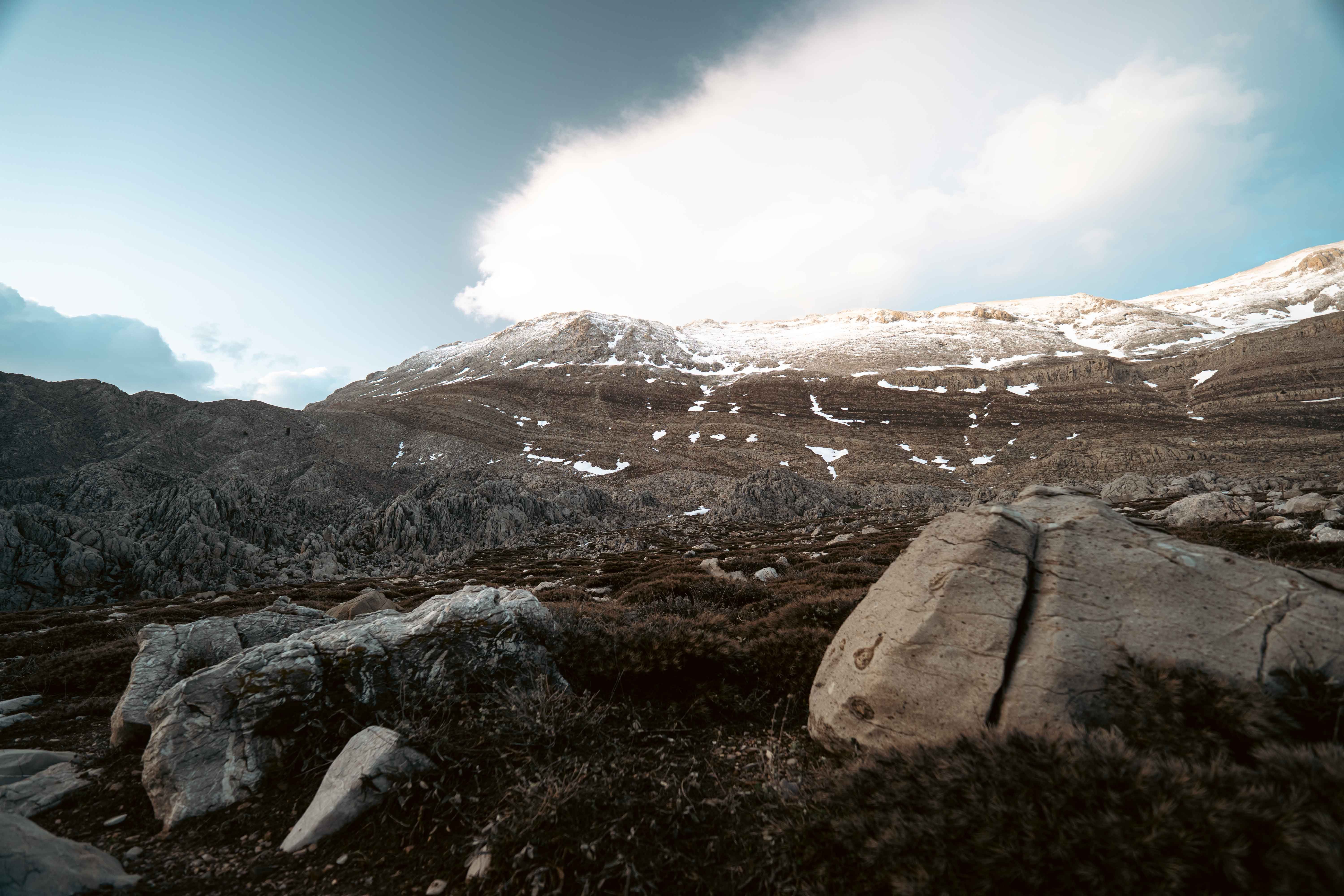 Stunning Snow-Capped Mountain Landscape · Free Stock Photo