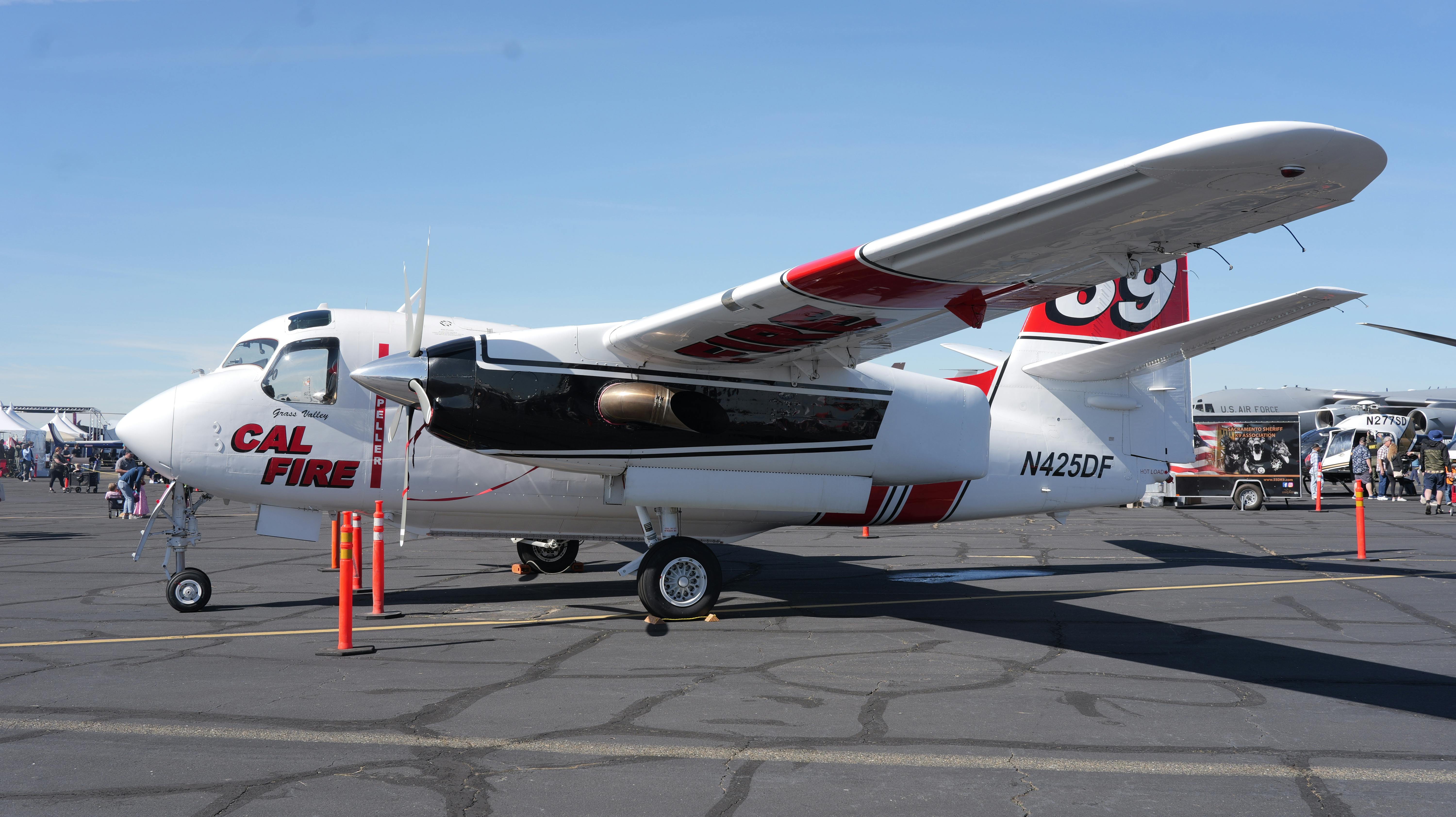 Firefighting Aircraft on Display at Airshow · Free Stock Photo