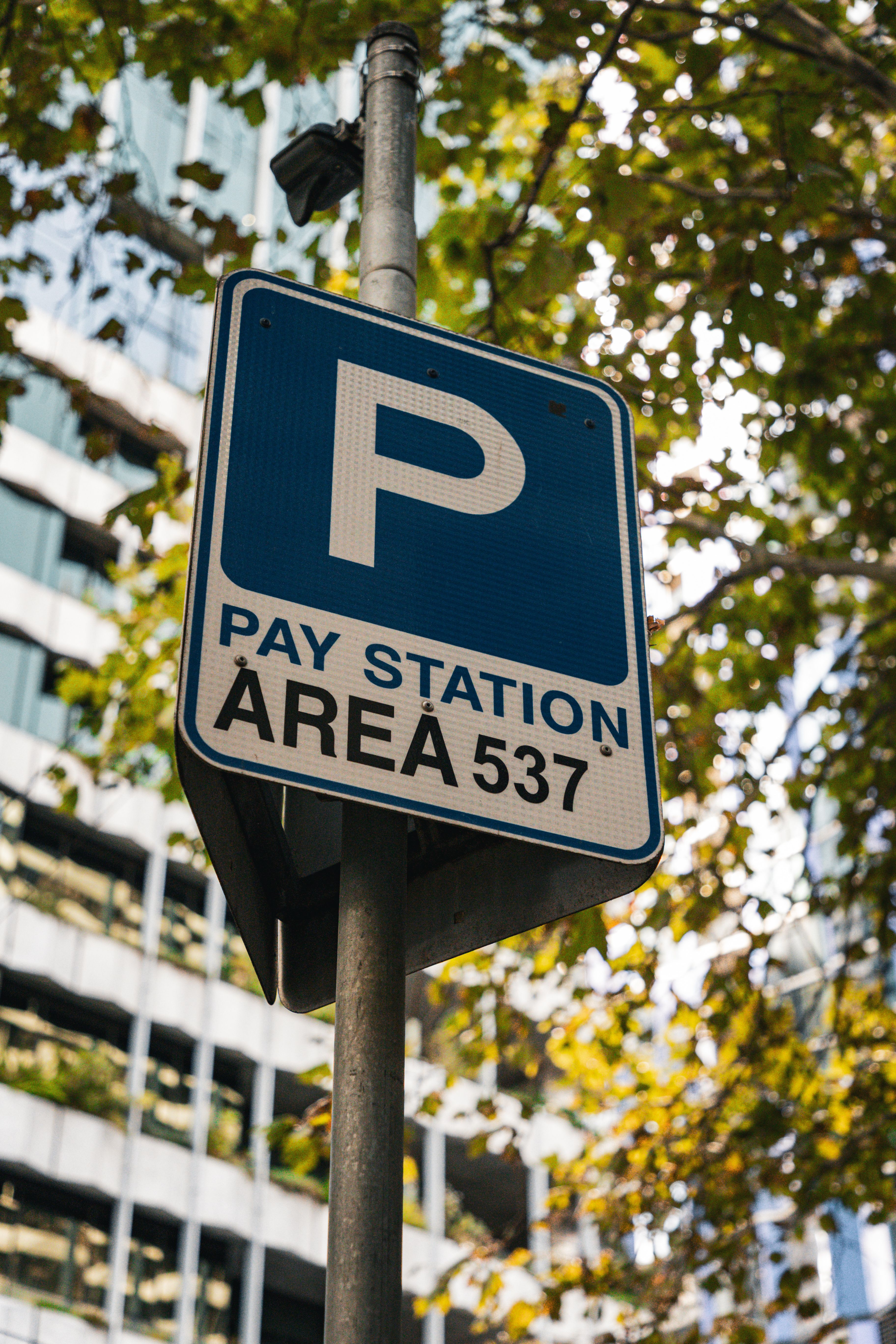 Parking Pay Station Sign in Melbourne City · Free Stock Photo