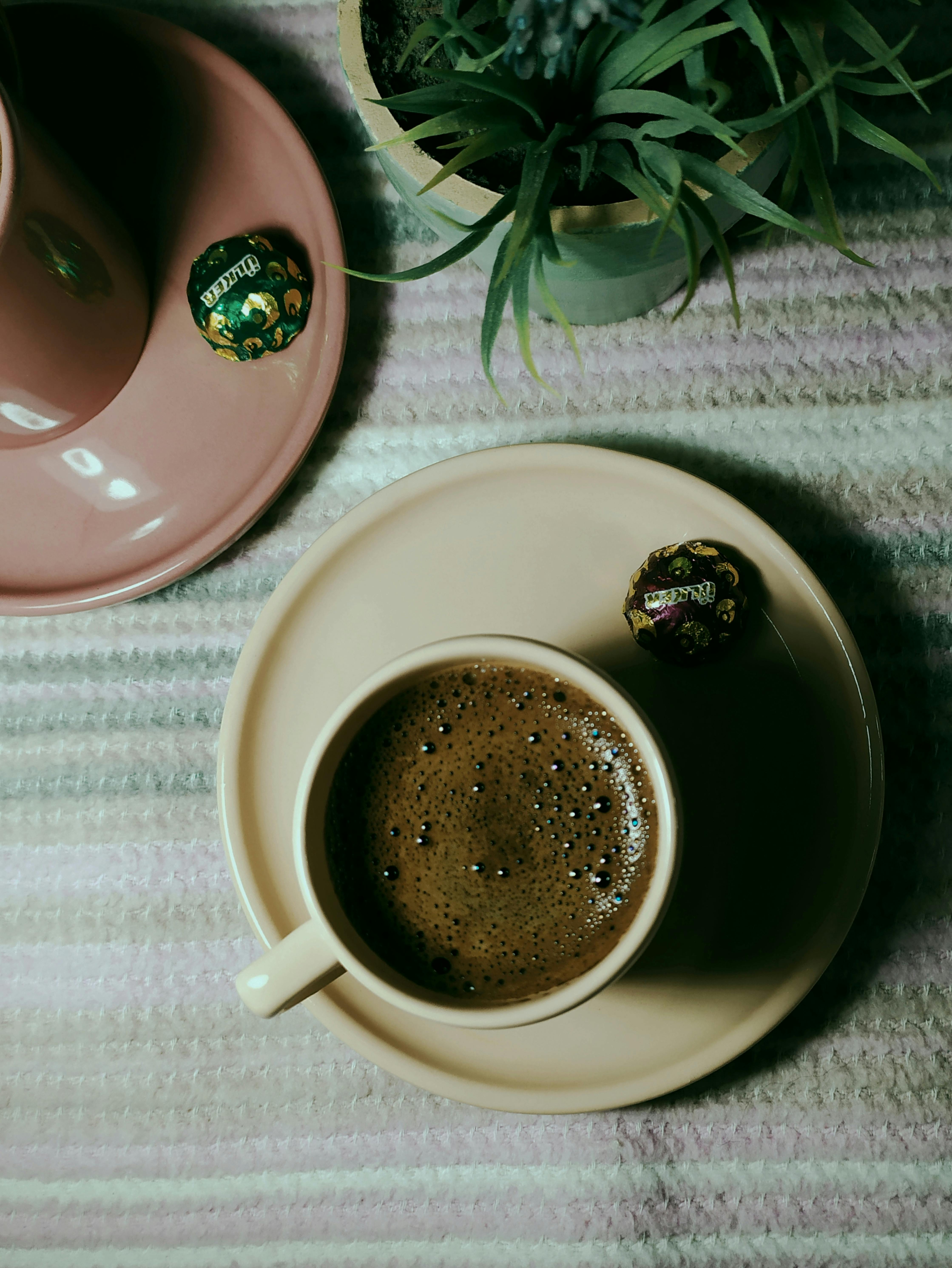 Cozy Coffee and Chocolate Break Setup · Free Stock Photo
