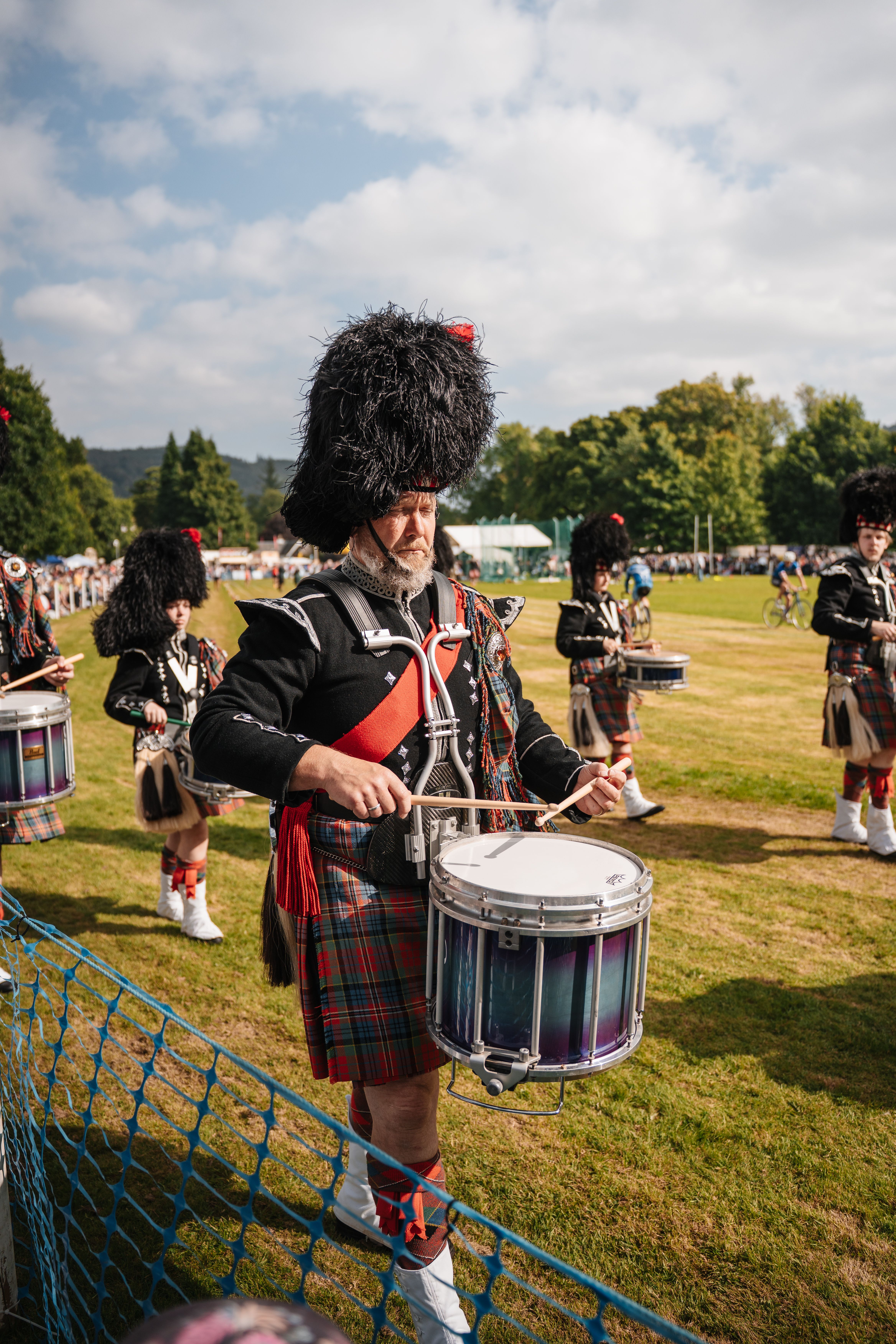 Scottish Bagpipers Performing at Outdoor Event · Free Stock Photo
