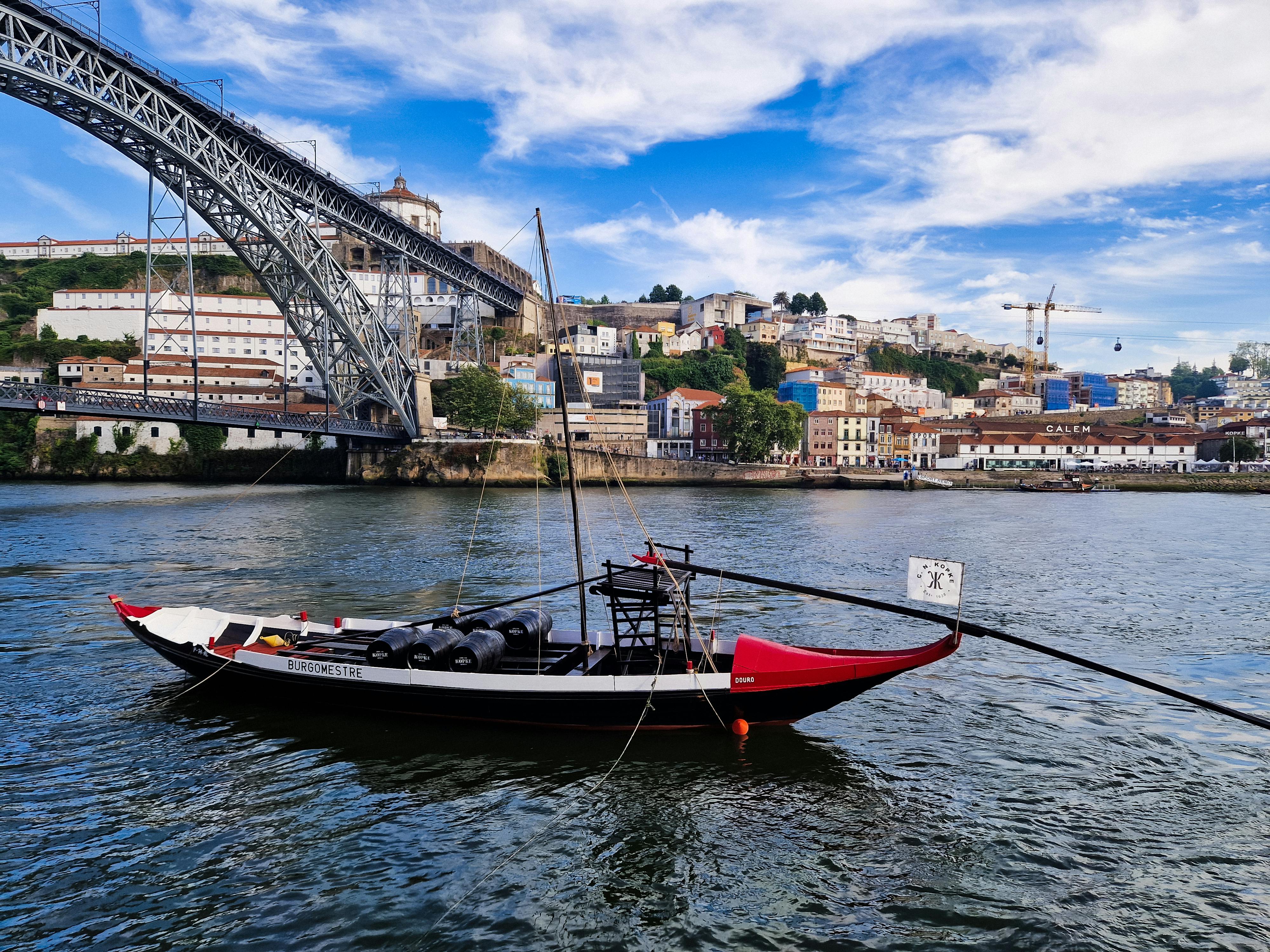 Traditional Rabelo Boat on Douro River, Porto · Free Stock Photo