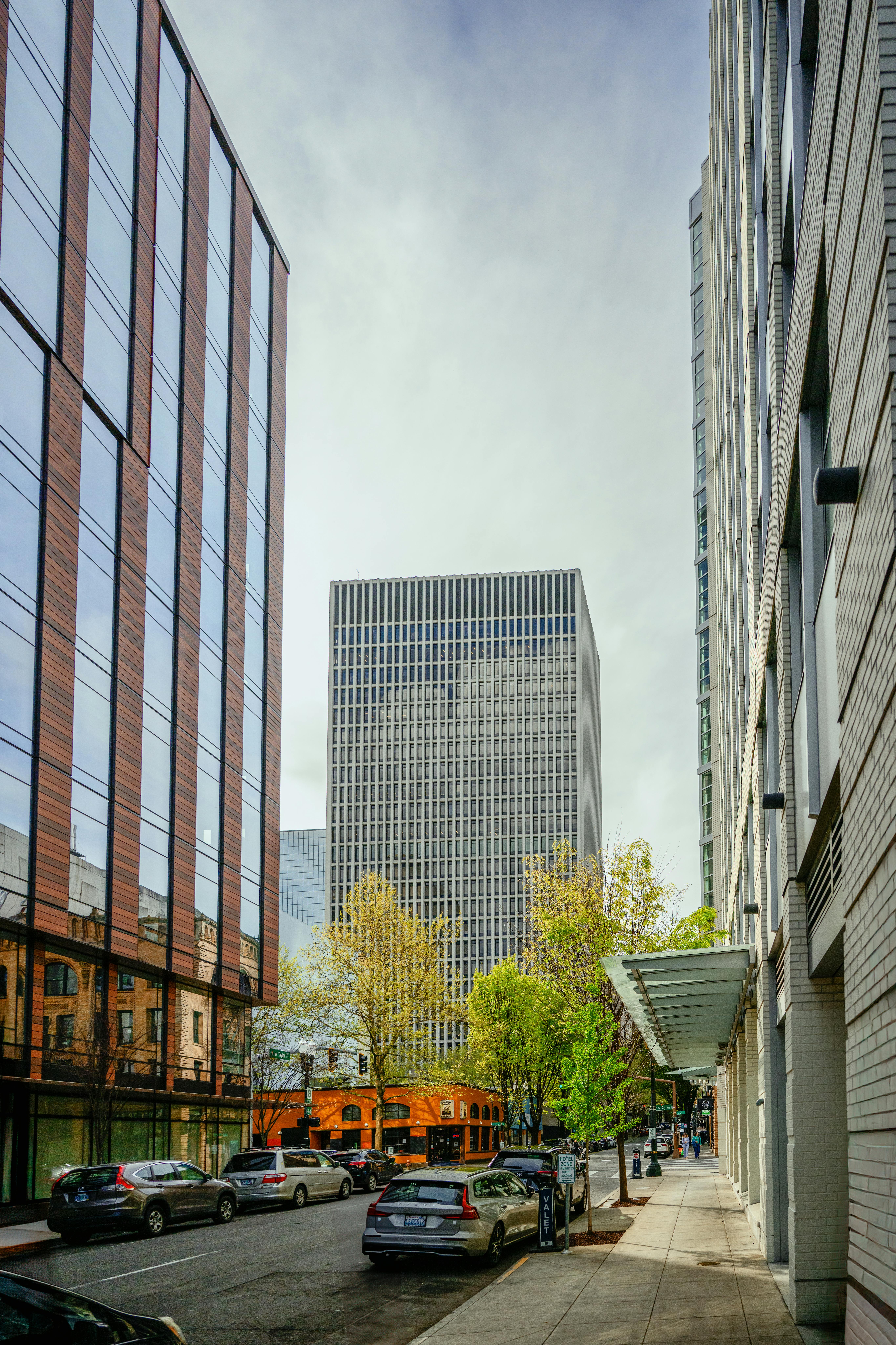 Modern Downtown Portland Street View · Free Stock Photo
