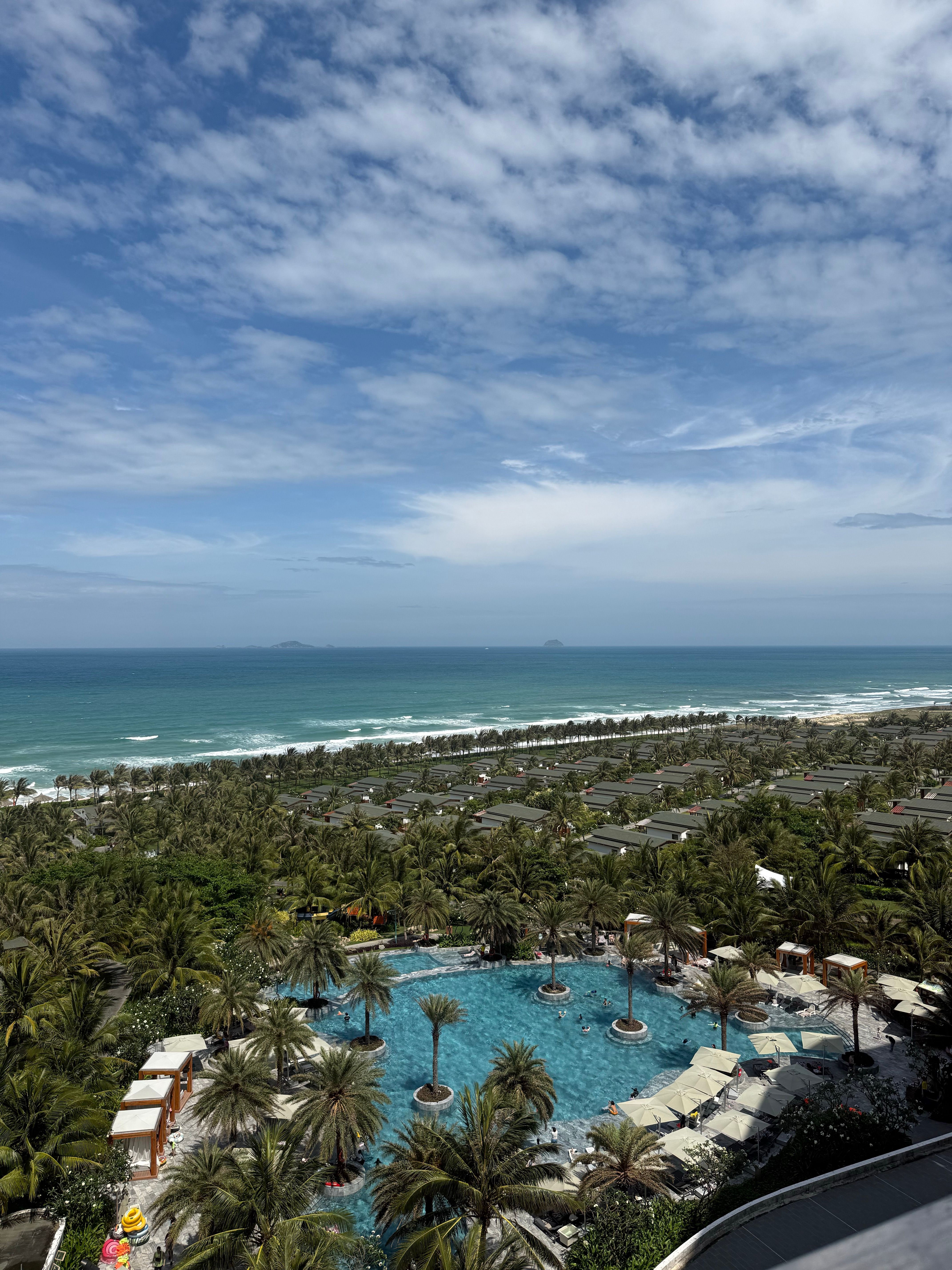 Aerial View of Tropical Resort by the Ocean · Free Stock Photo