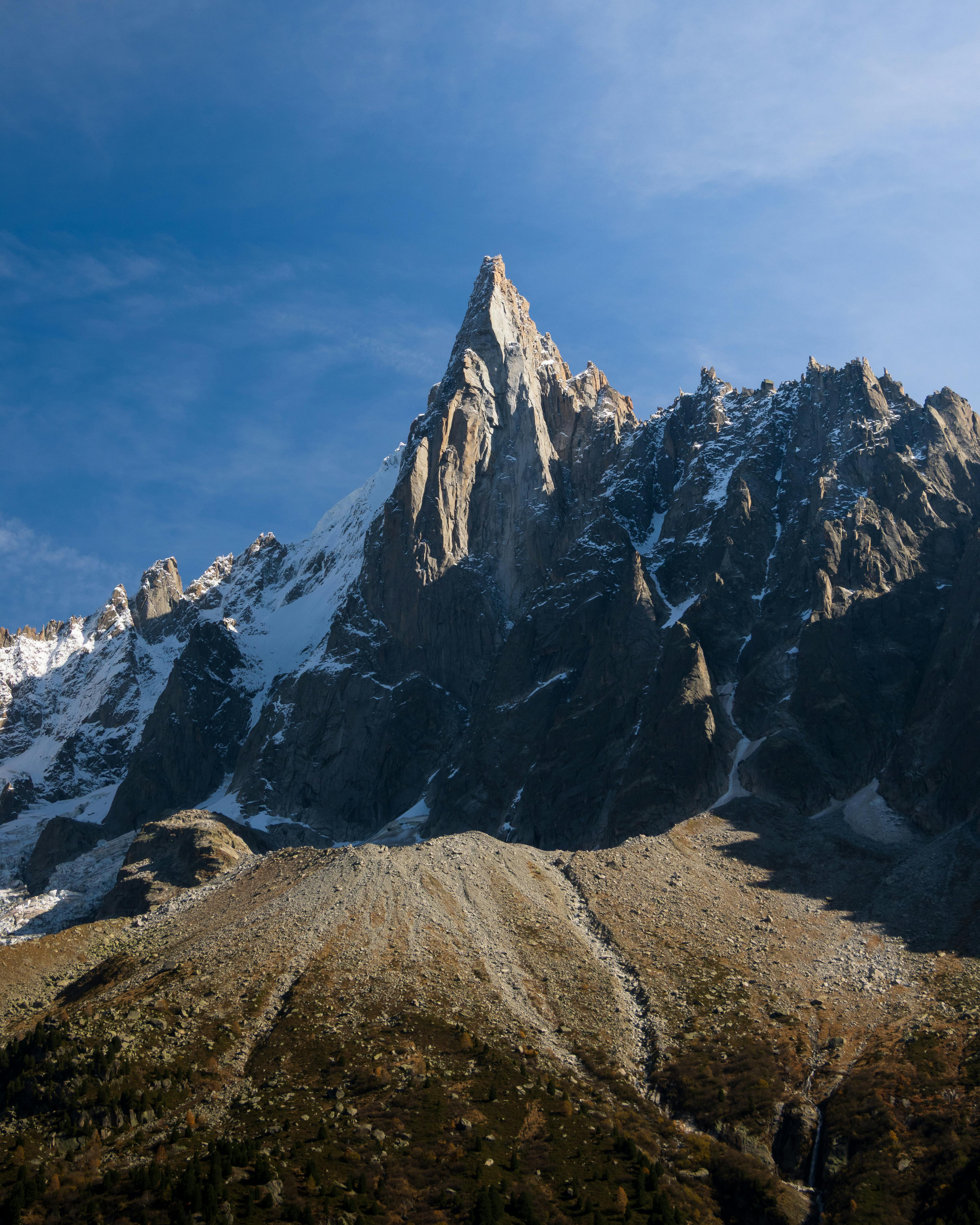 Majestic Peaks of Chamonix at Golden Hour · Free Stock Photo