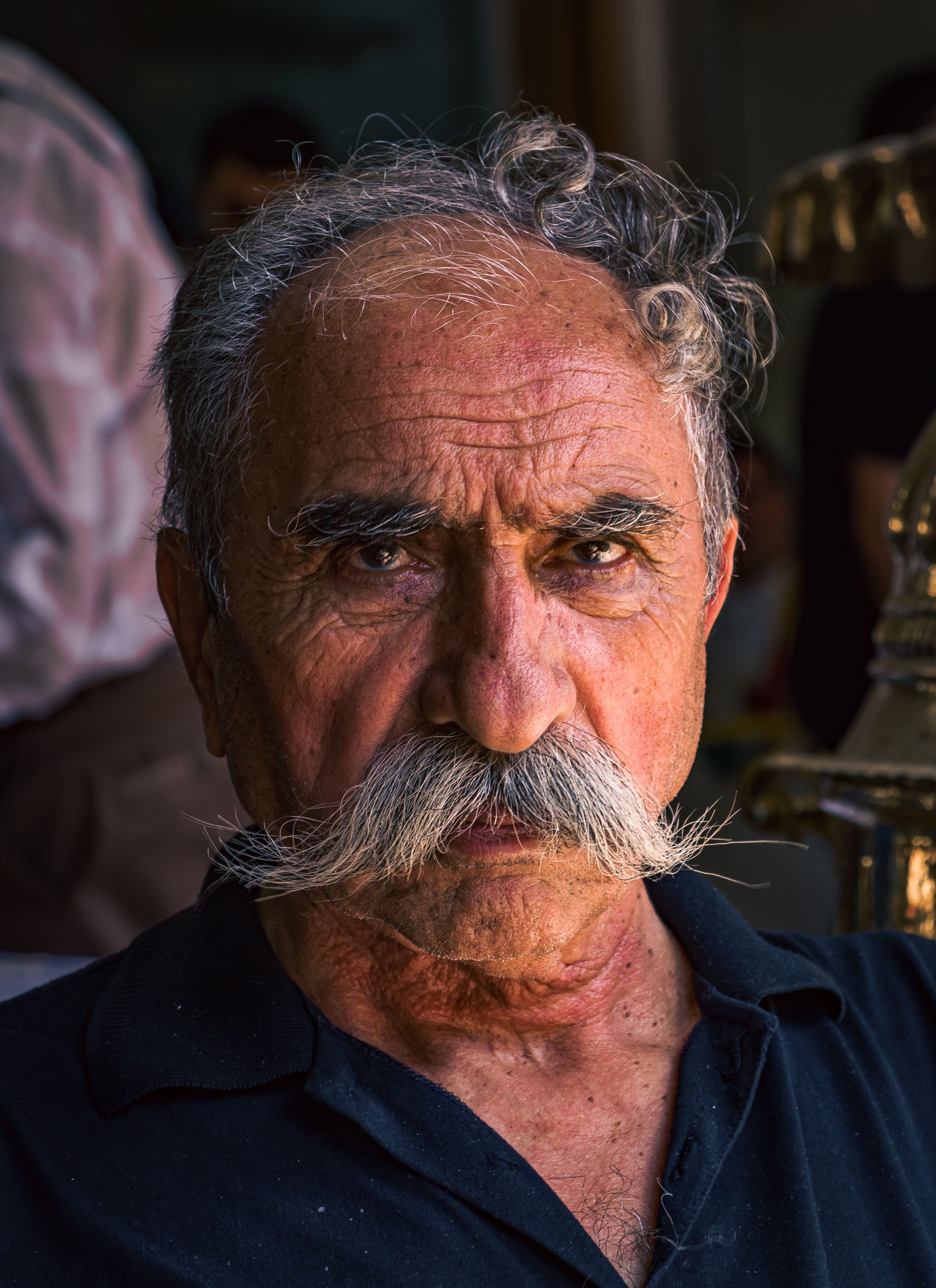 Portrait of Elderly Man with Distinct Mustache in Adana · Free Stock Photo