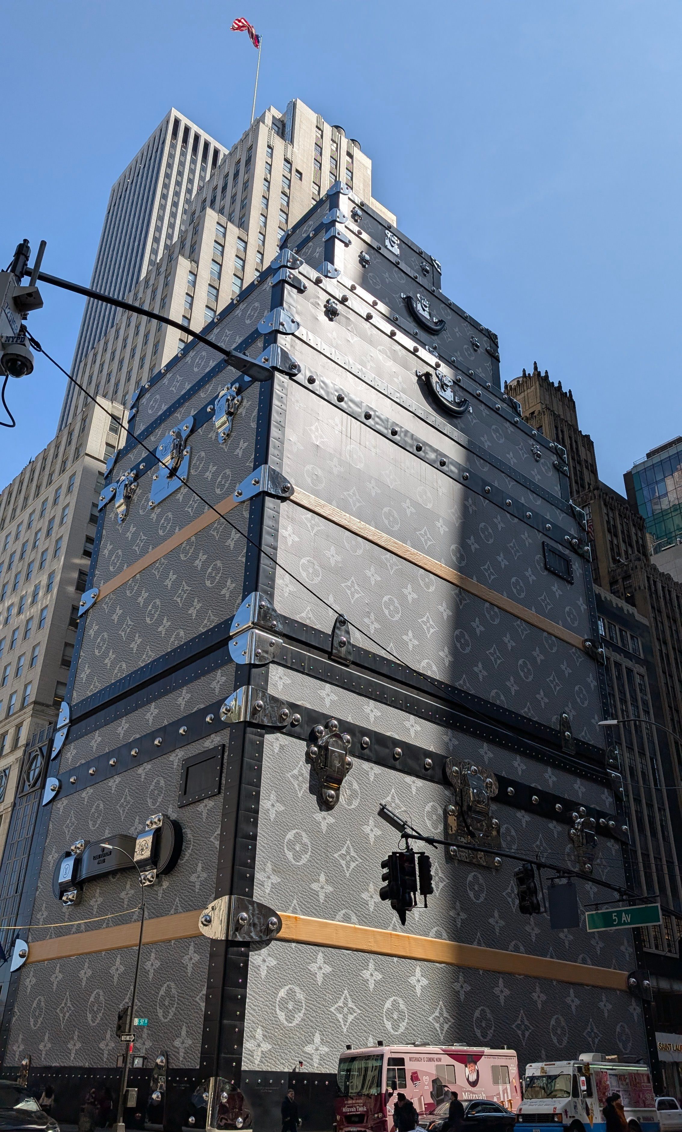 Giant Louis Vuitton Trunk Display in NYC · Free Stock Photo