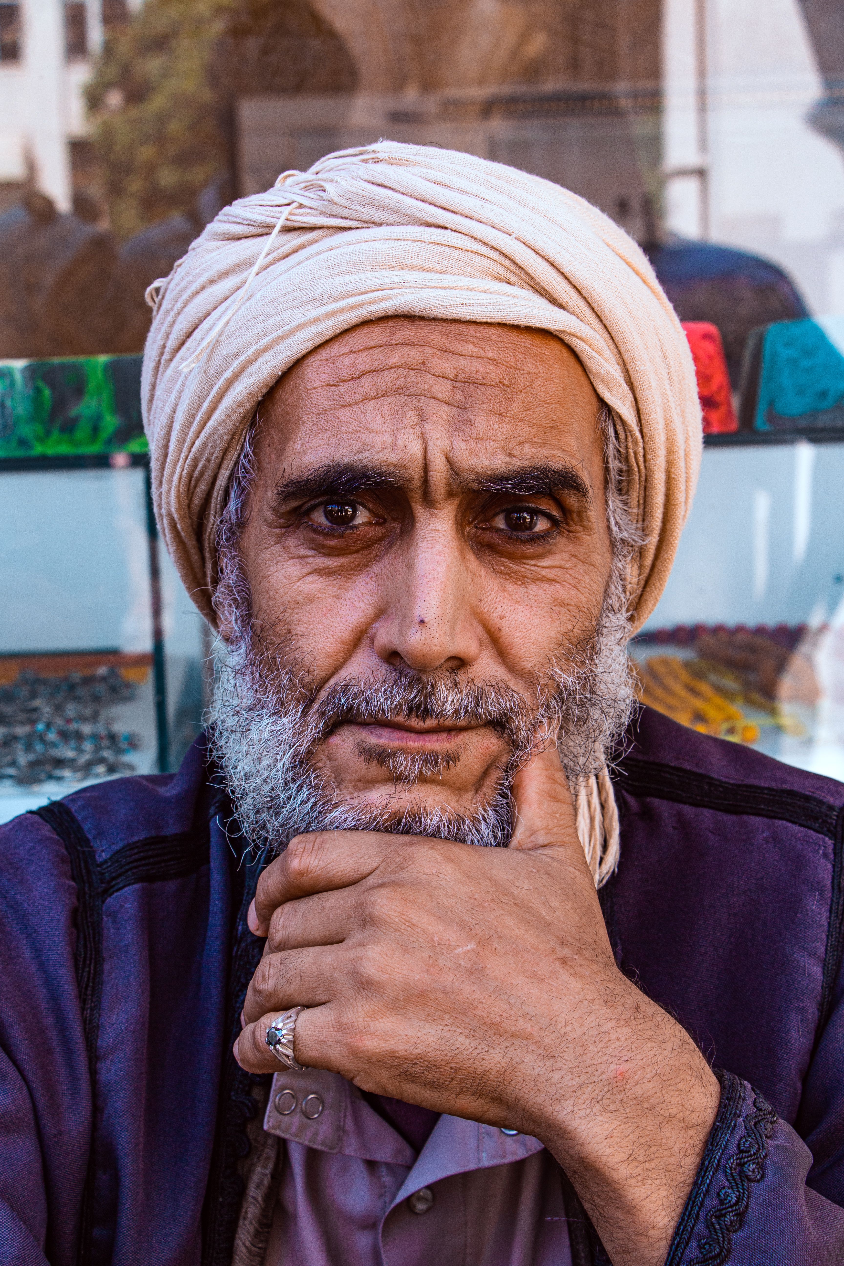 Portrait of a Middle-Eastern Man in Traditional Attire · Free Stock Photo