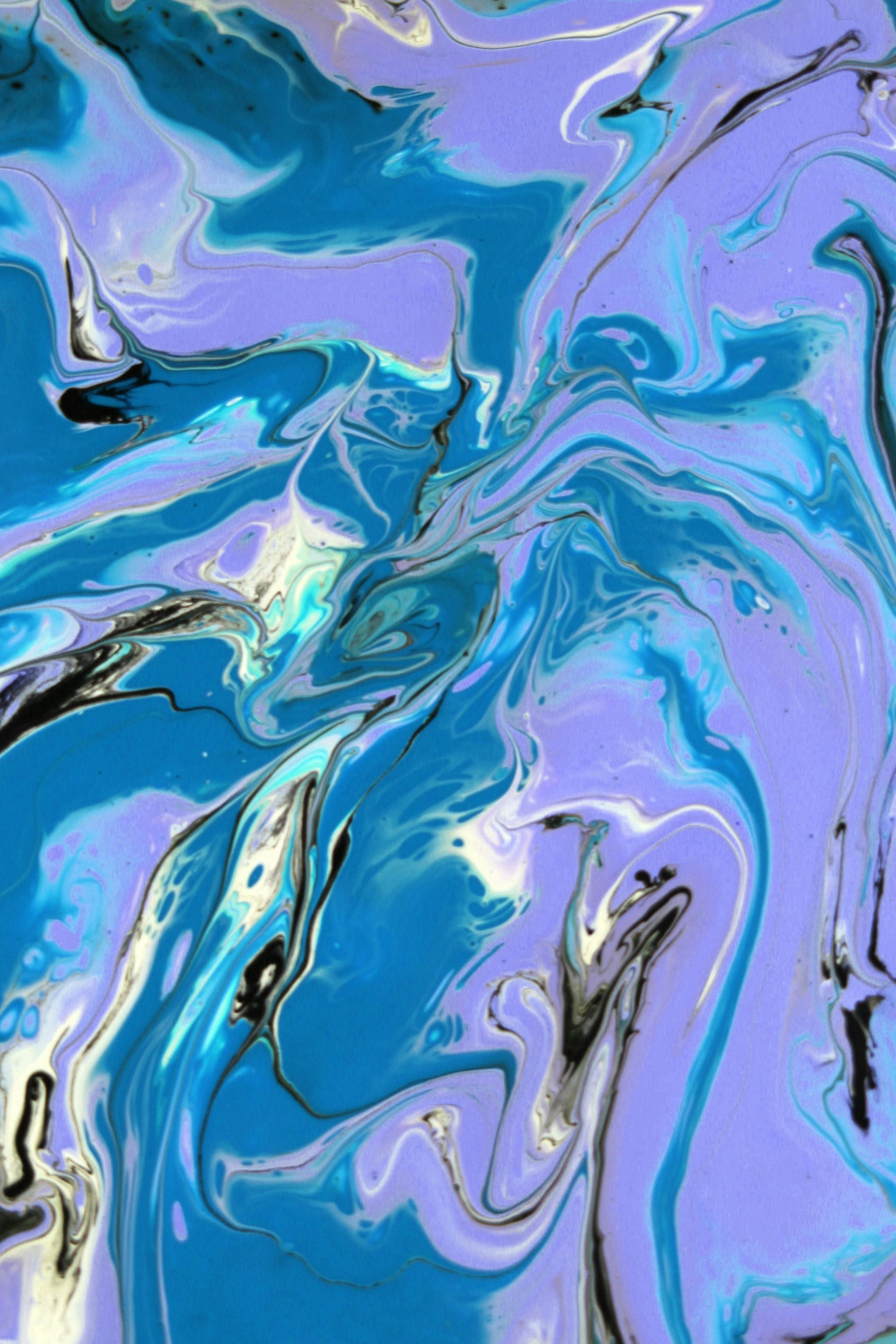 Colorful Abstract Swirls in Liquid Art Design · Free Stock Photo