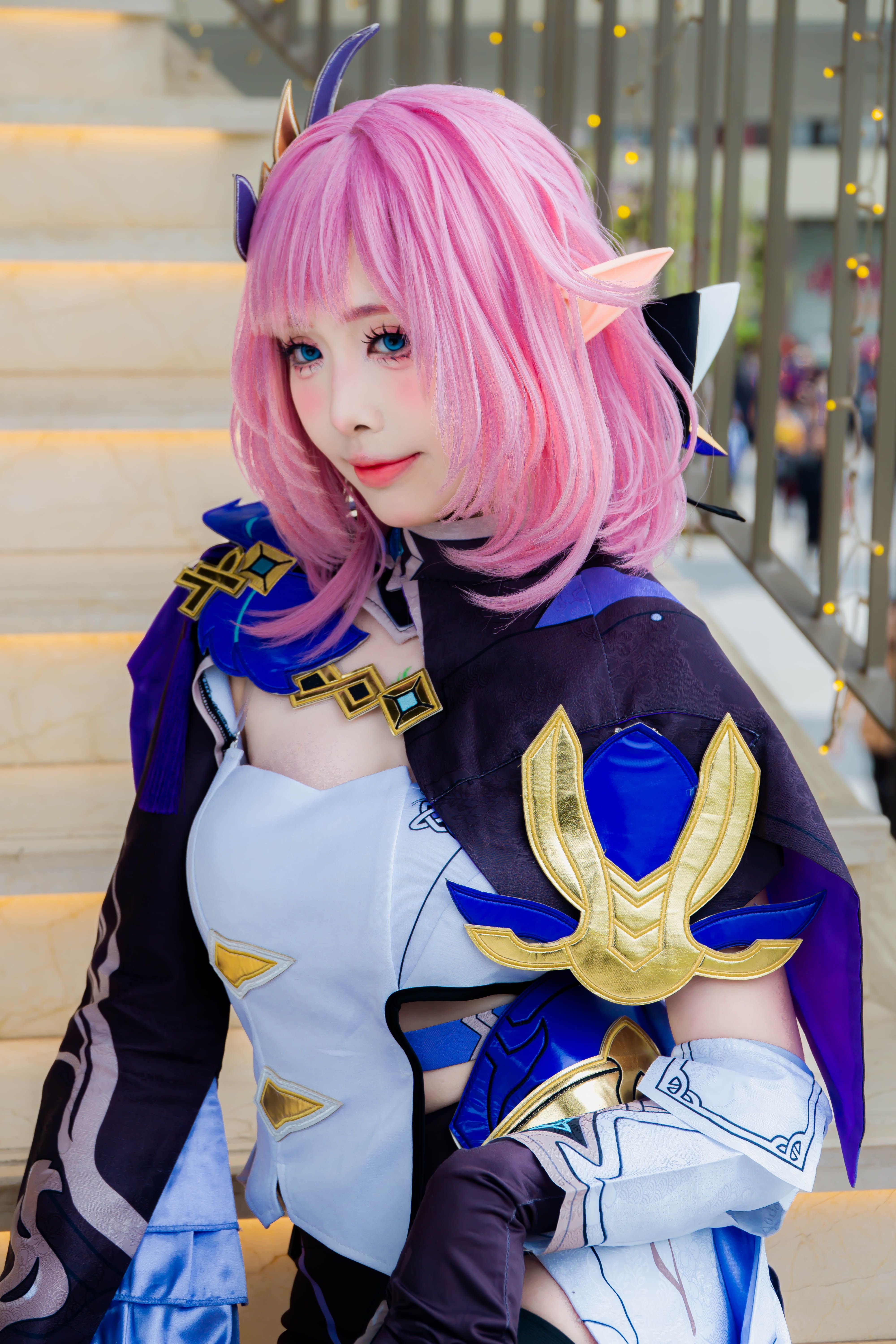 Cosplayer in Pink Wig with Fantasy Costume · Free Stock Photo
