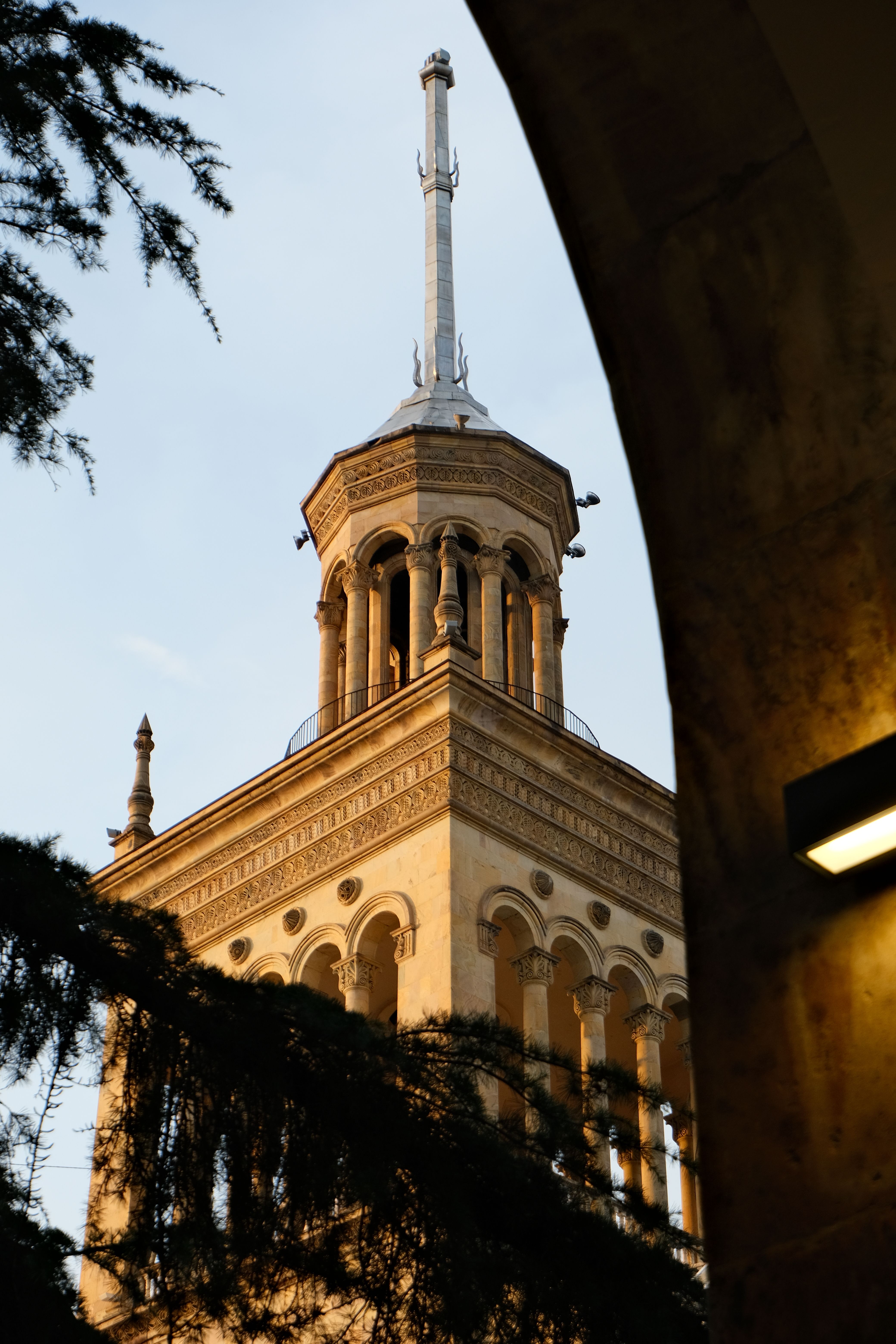 Historic Tower Architecture in Tbilisi at Dusk · Free Stock Photo