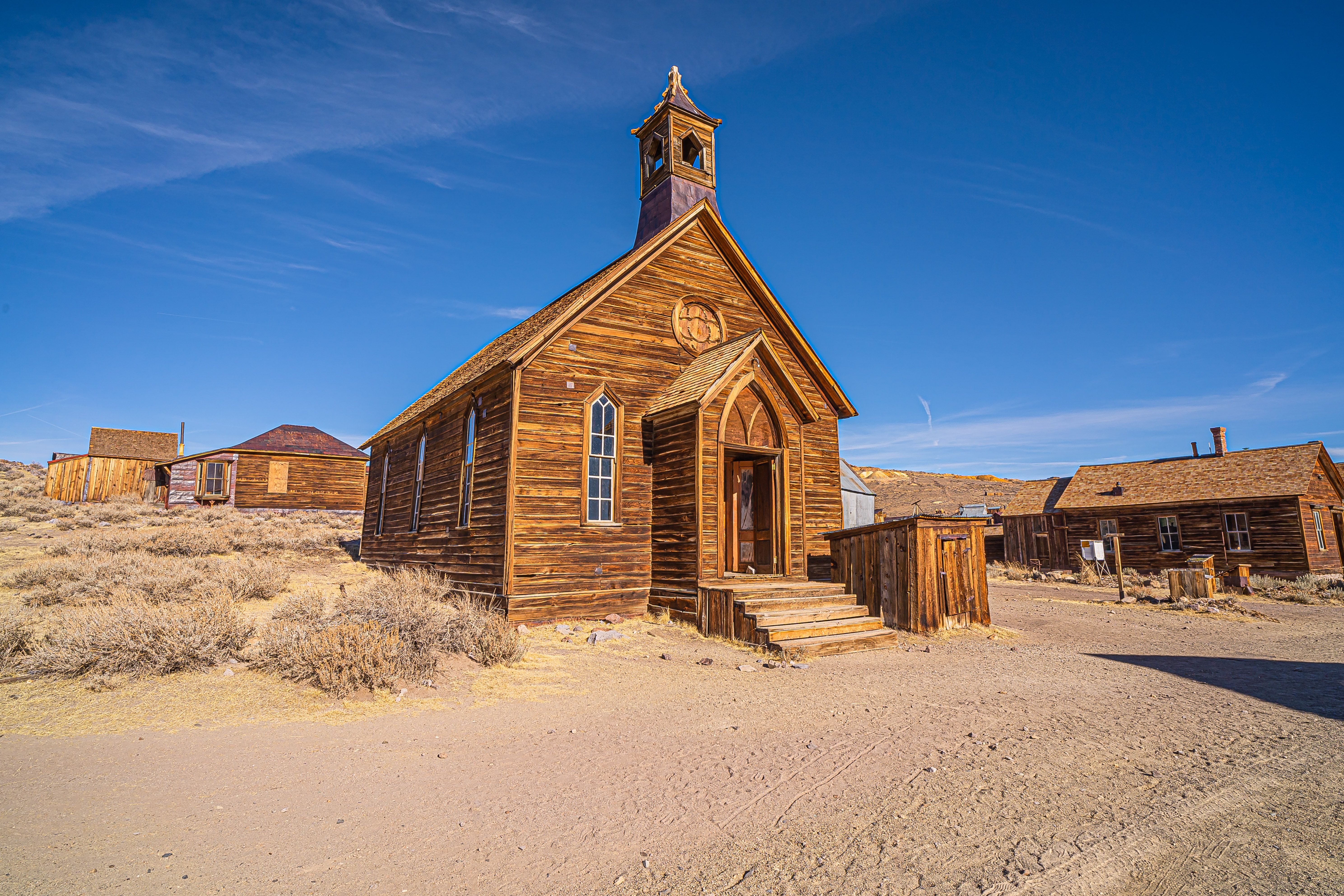 Historic Wooden Church in Bodie Ghost Town · Free Stock Photo