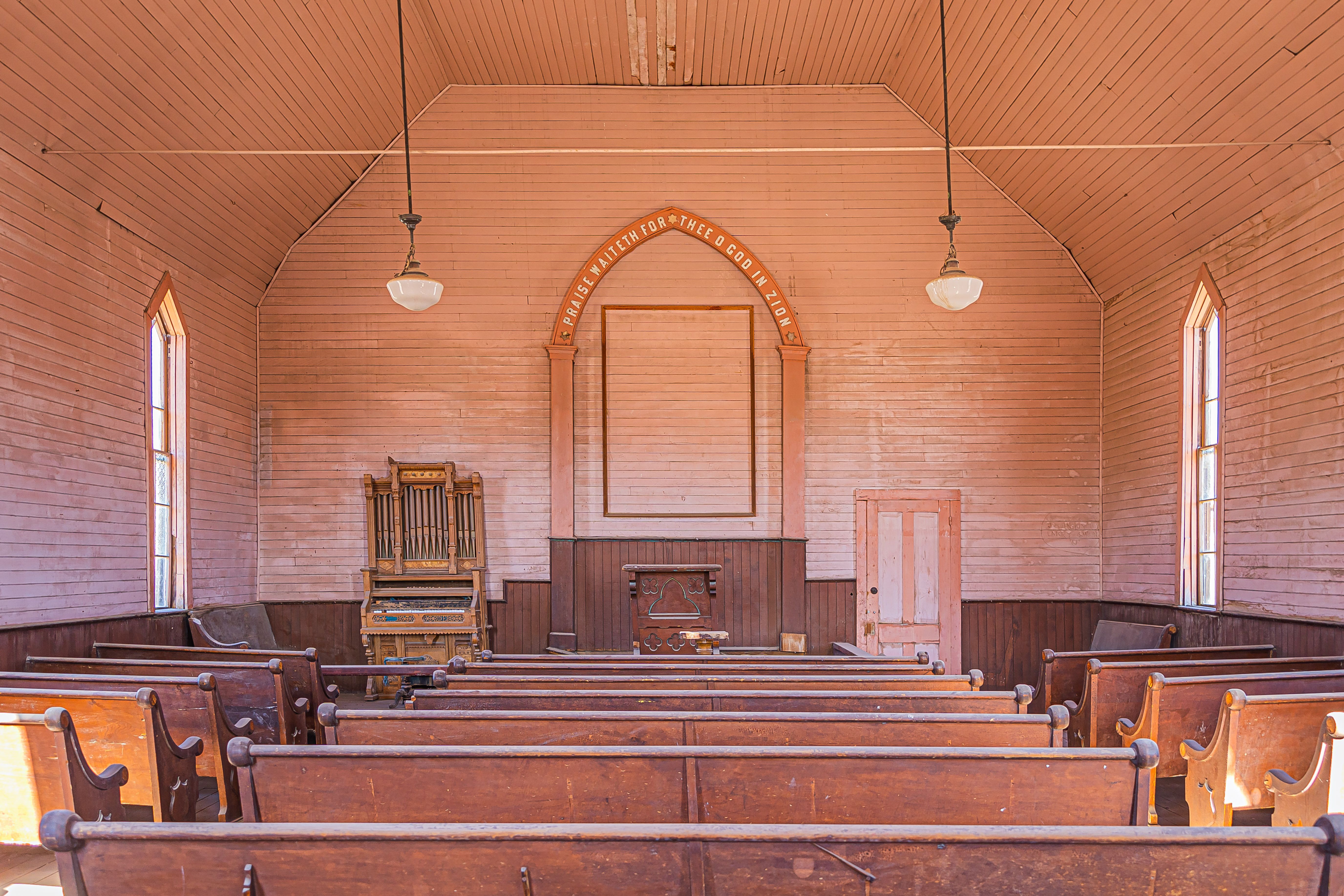 Historic Interior of Bodie Church in California · Free Stock Photo