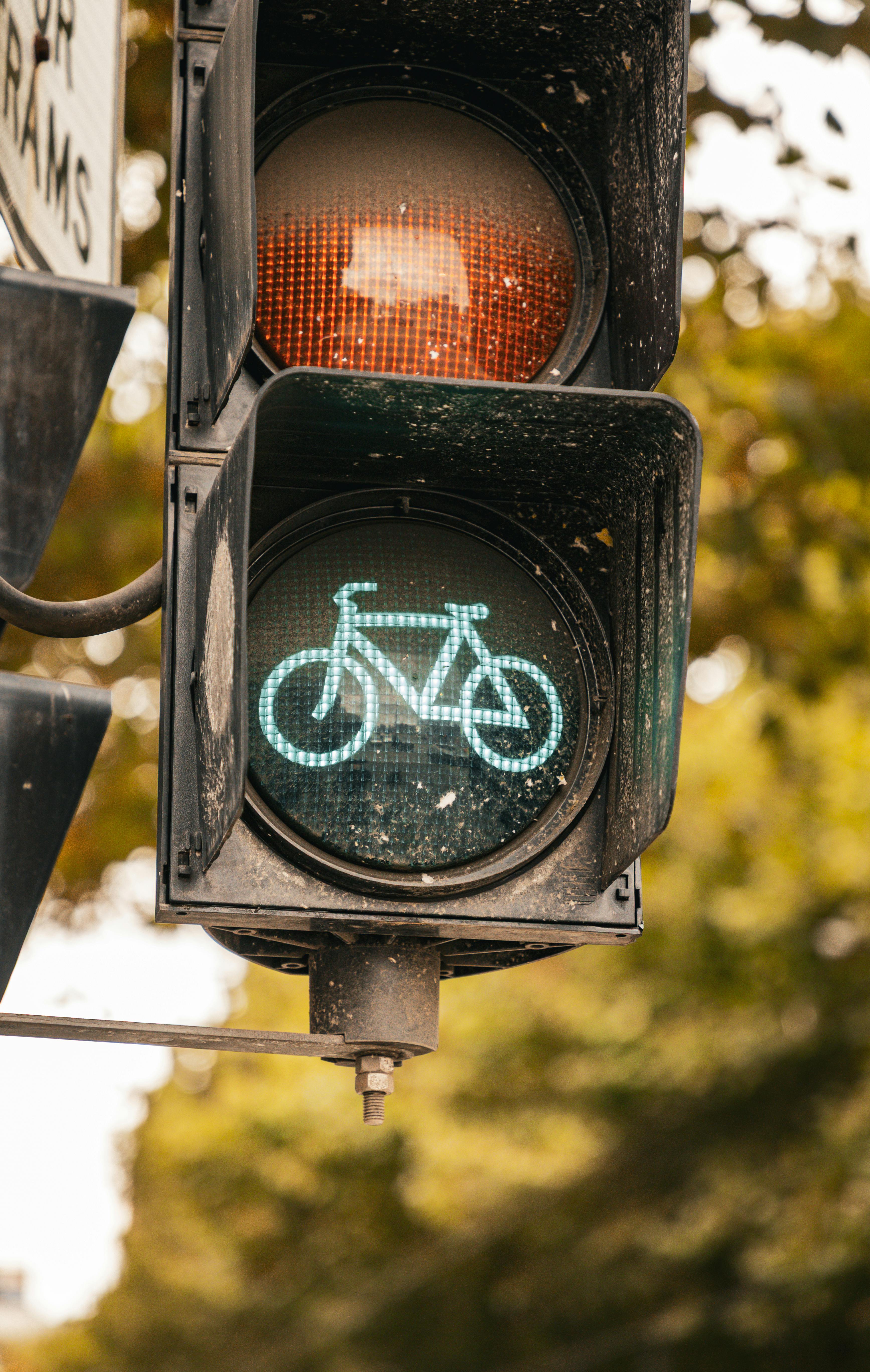 Bicycle Traffic Light in Melbourne Street · Free Stock Photo