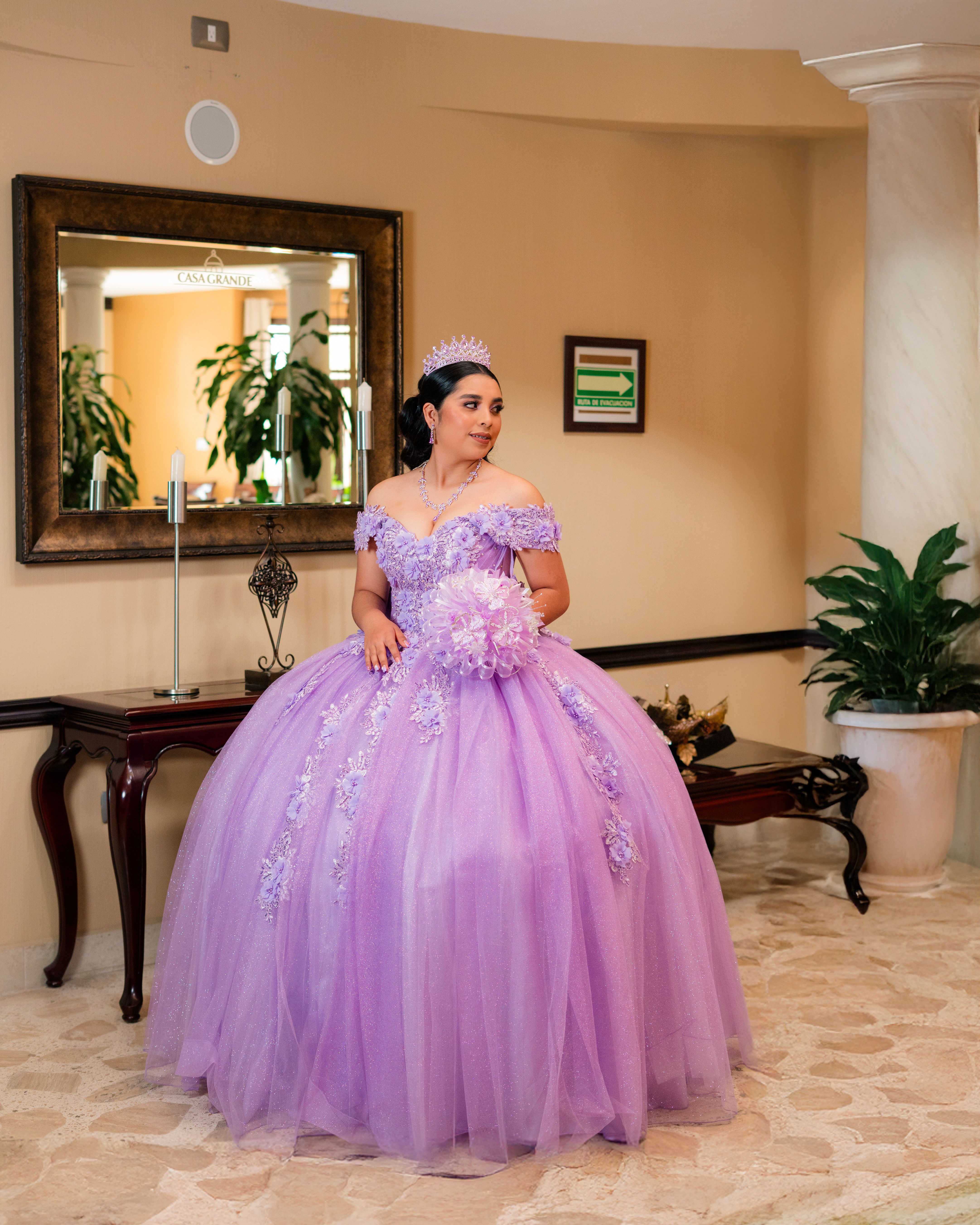 Elegant Quinceañera Portrait in Lavish Setting · Free Stock Photo
