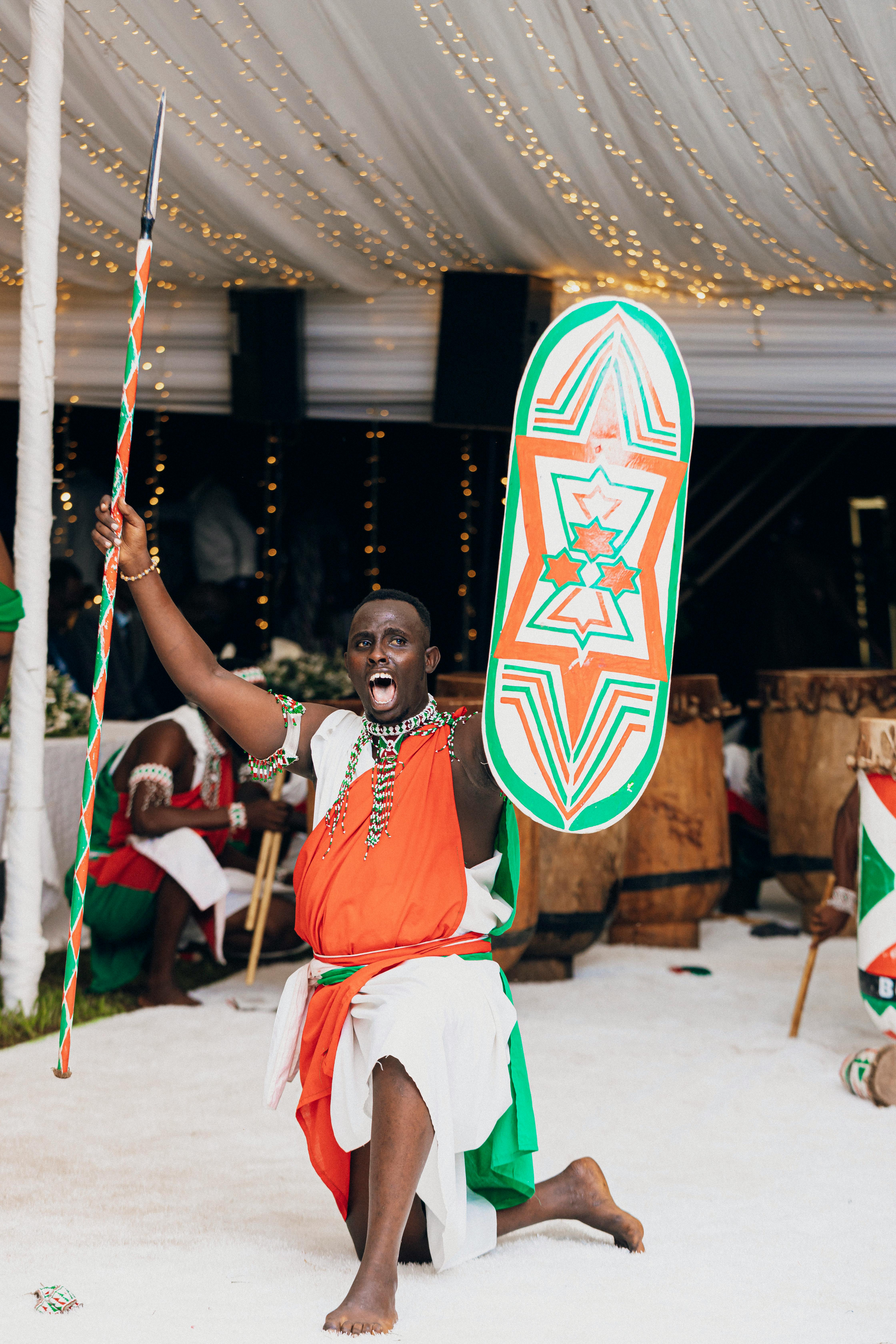 Vibrant Cultural Dance Performance in Traditional Attire · Free Stock Photo