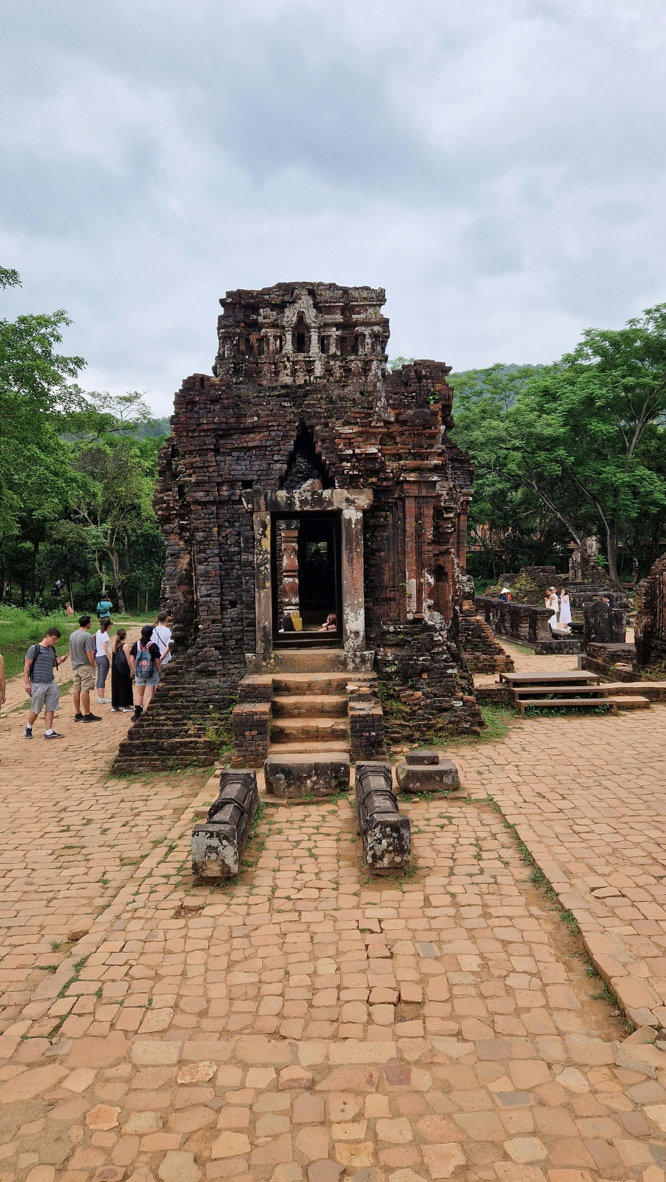 Ancient Temple Ruins with Tourists in Vietnam · Free Stock Photo