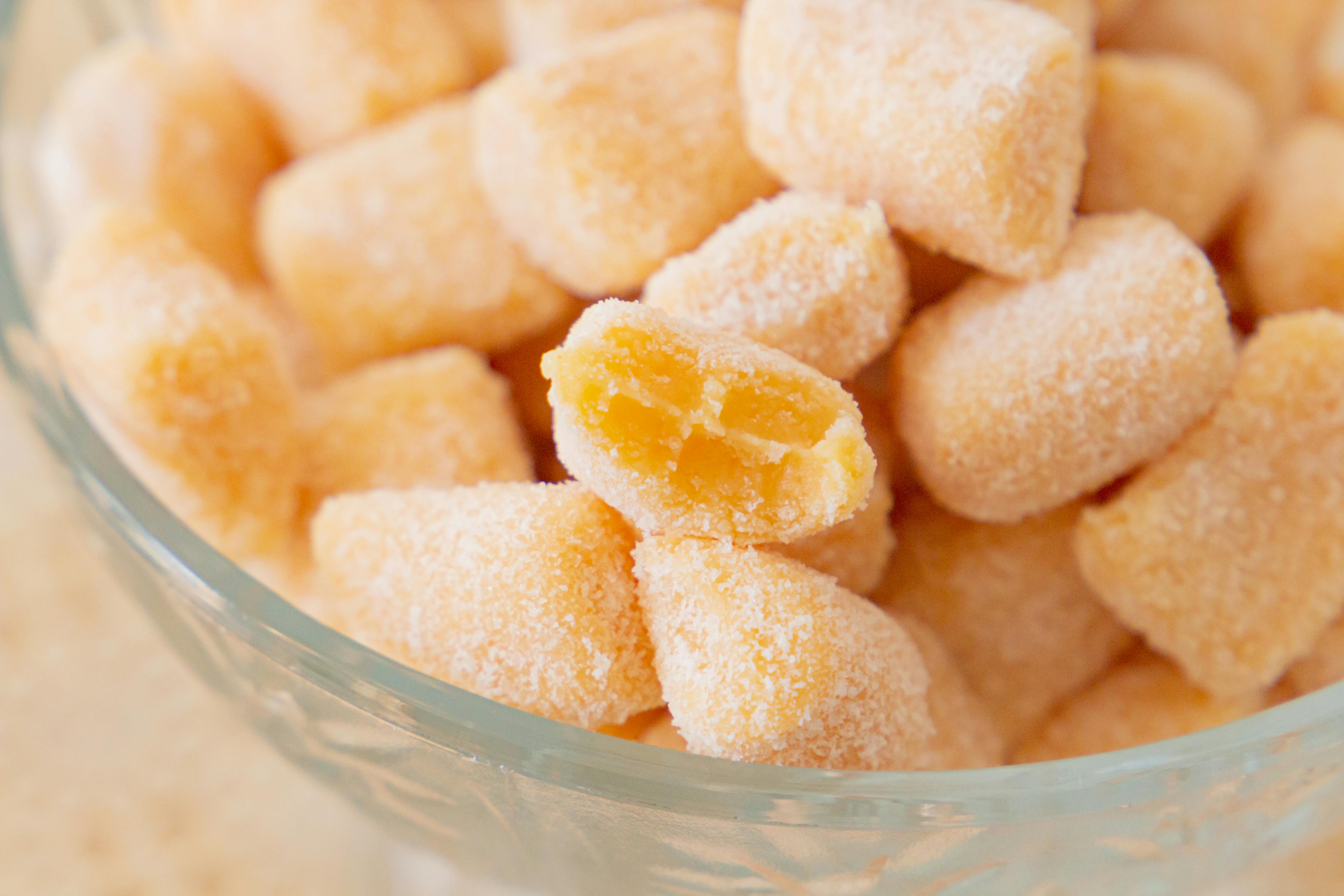 Sugary Passion Fruit Candies in Glass Bowl · Free Stock Photo