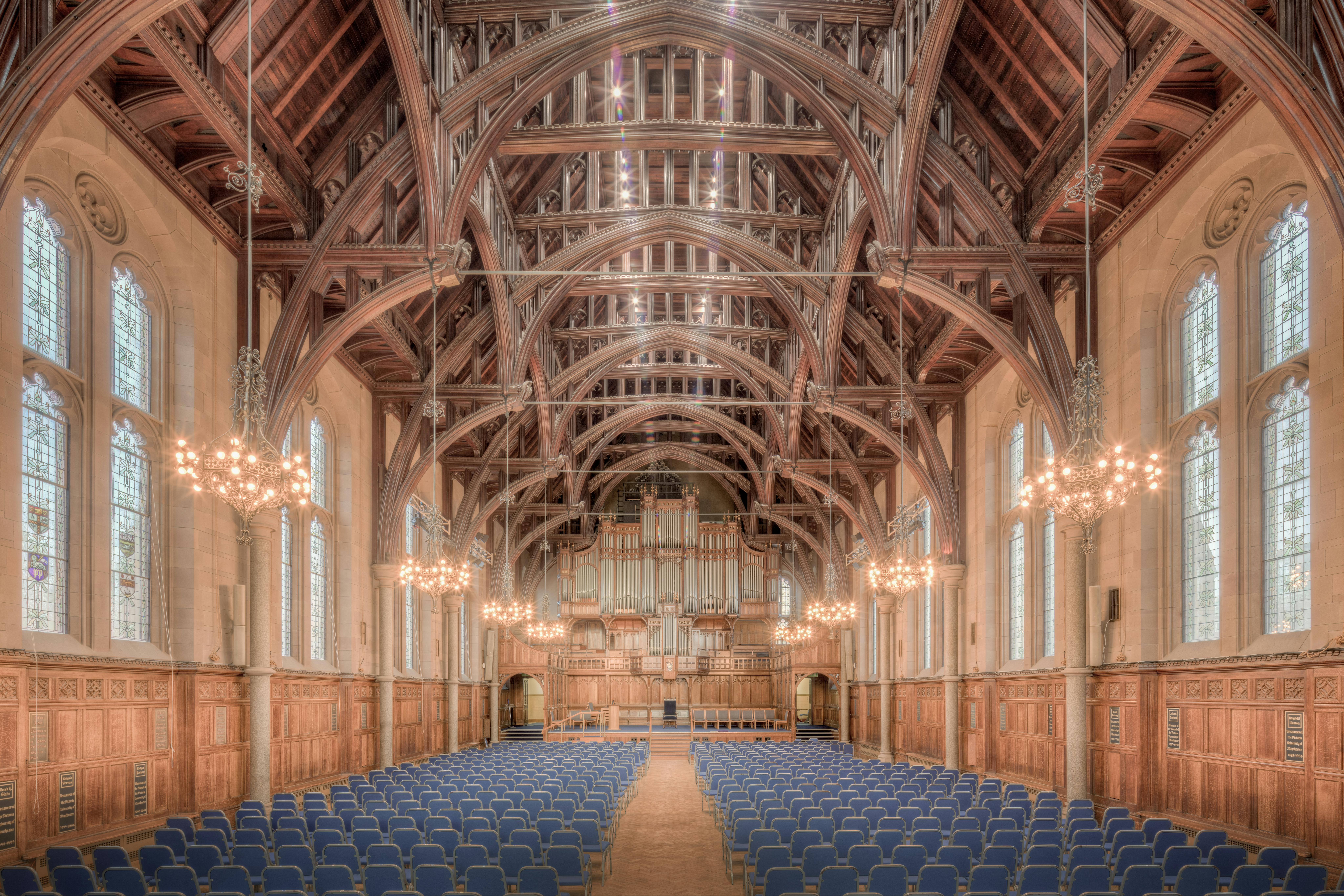 Stunning Historic Hall at University of Manchester · Free Stock Photo