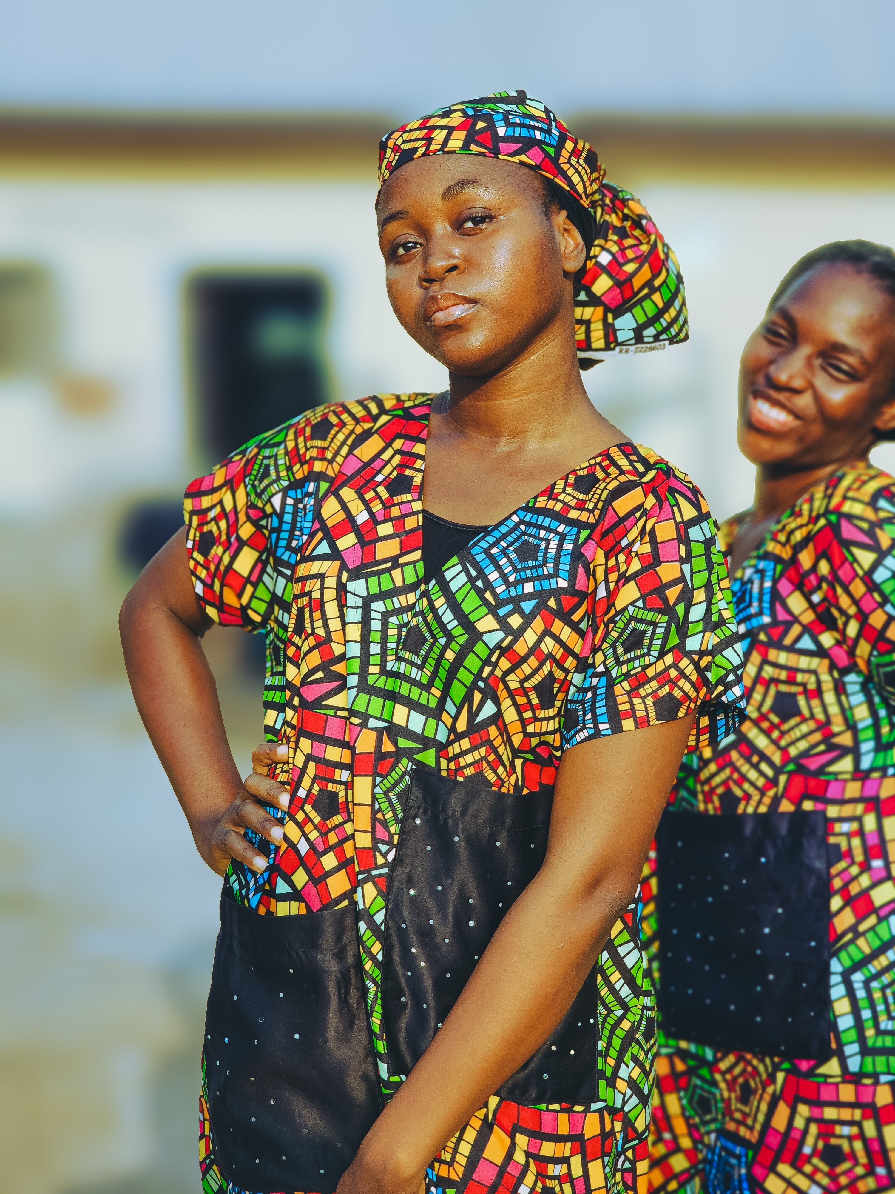 Colorful Traditional African Attire Portrait · Free Stock Photo
