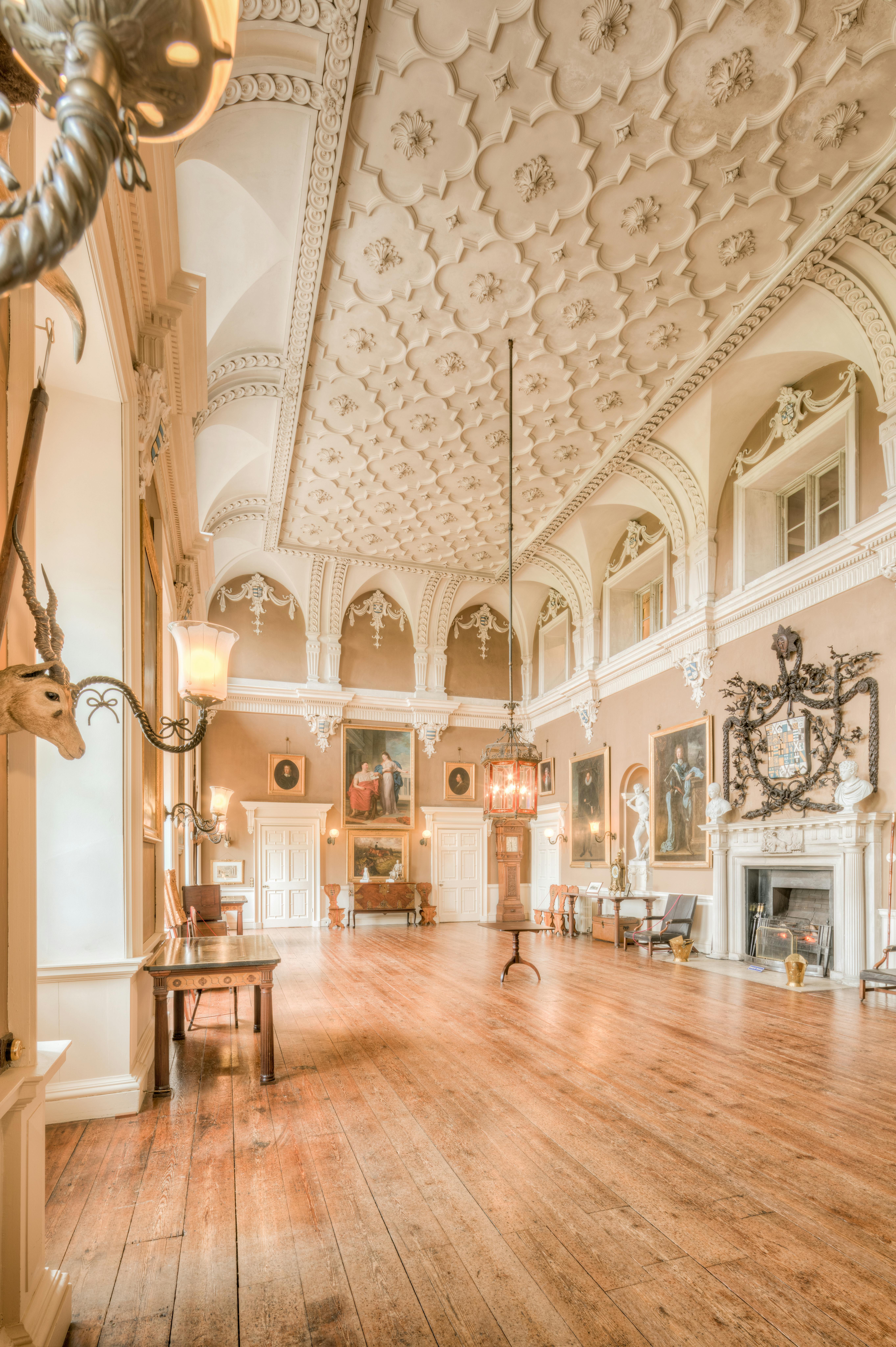 Elegant Historic Interior at Burton Constable Hall · Free Stock Photo