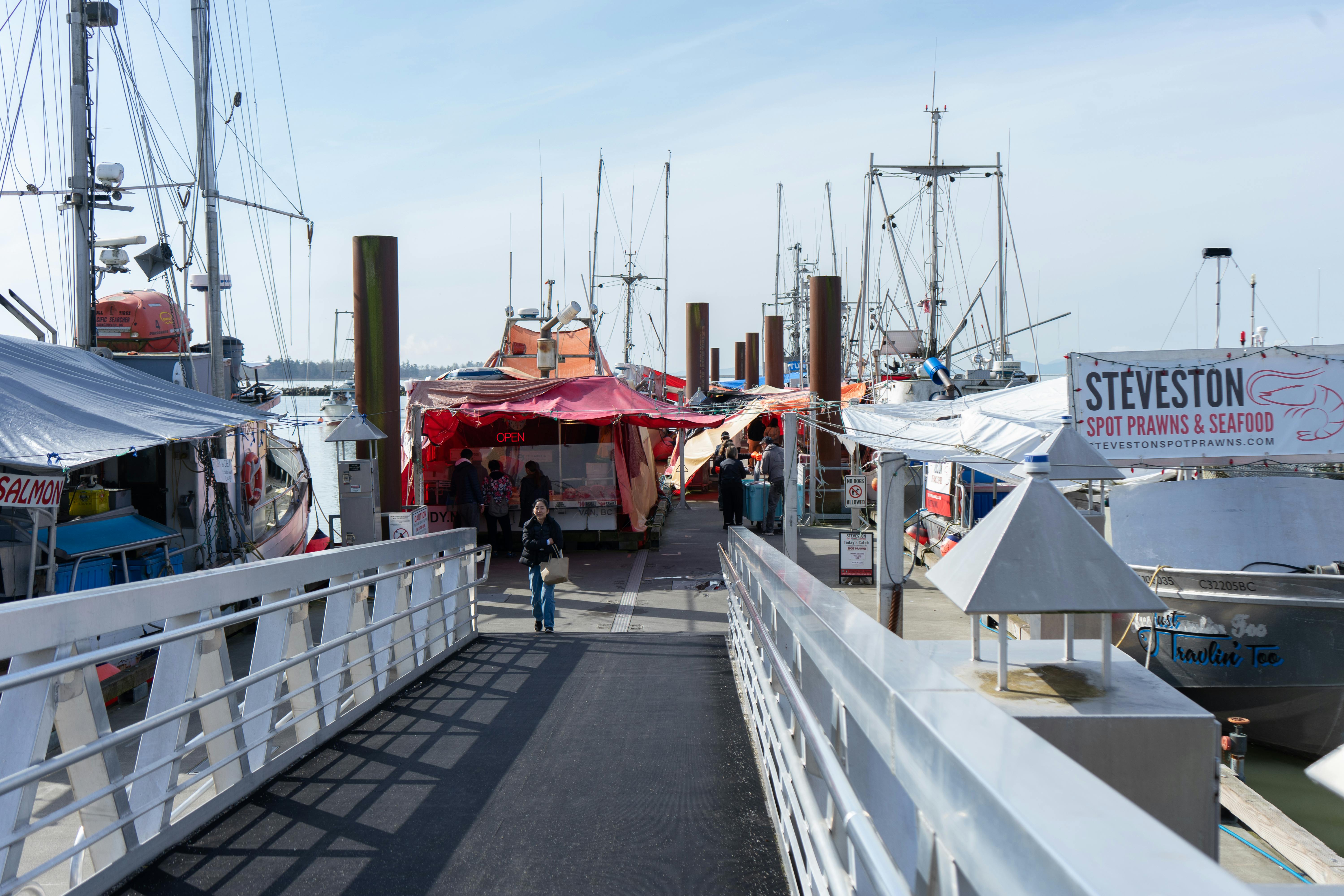 Steveston Harbor Seafood Market in Spring · Free Stock Photo