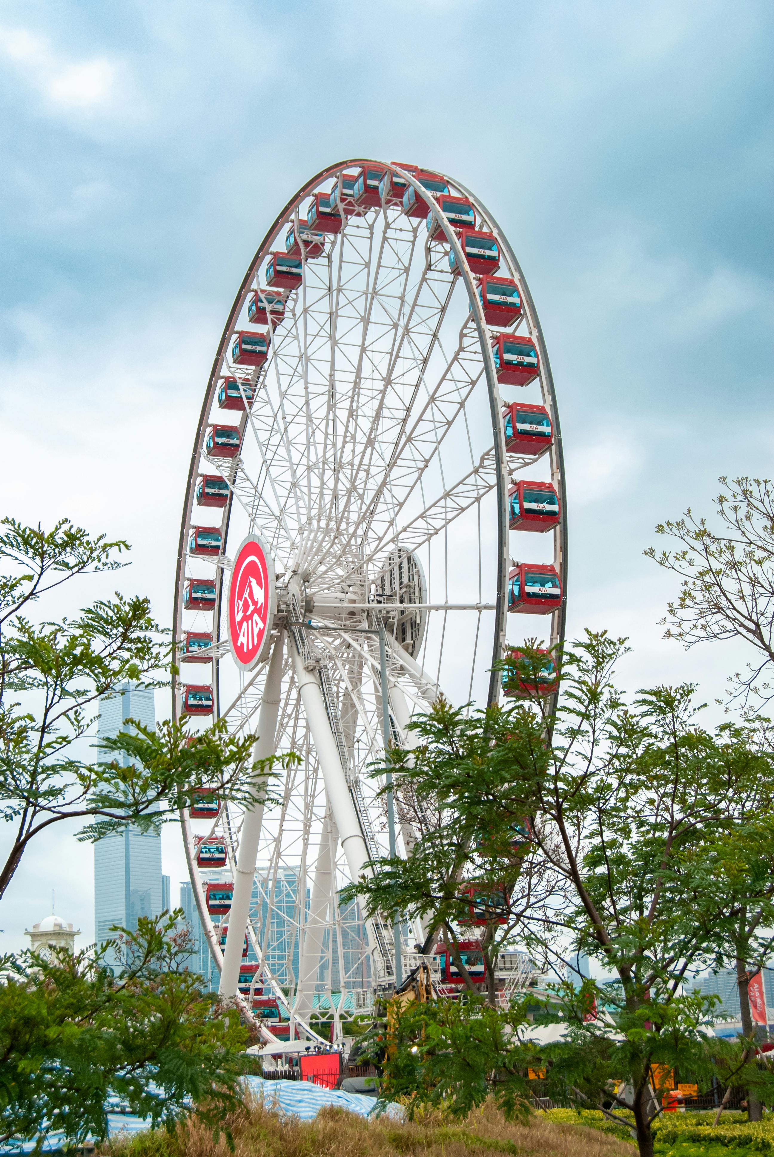 Observation Wheel at Hong Kong Central District · Free Stock Photo