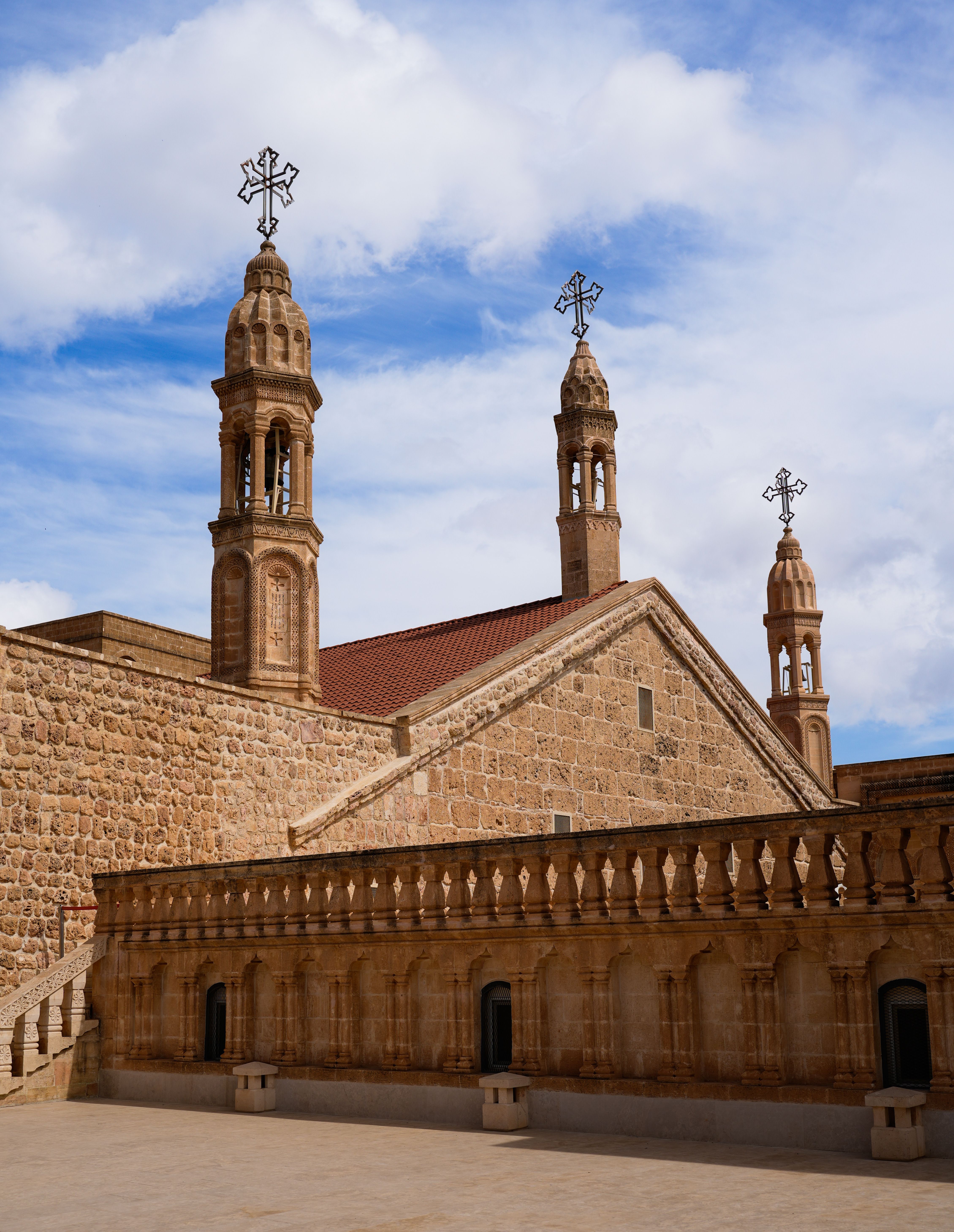 Historic Stone Monastery Against Blue Sky · Free Stock Photo