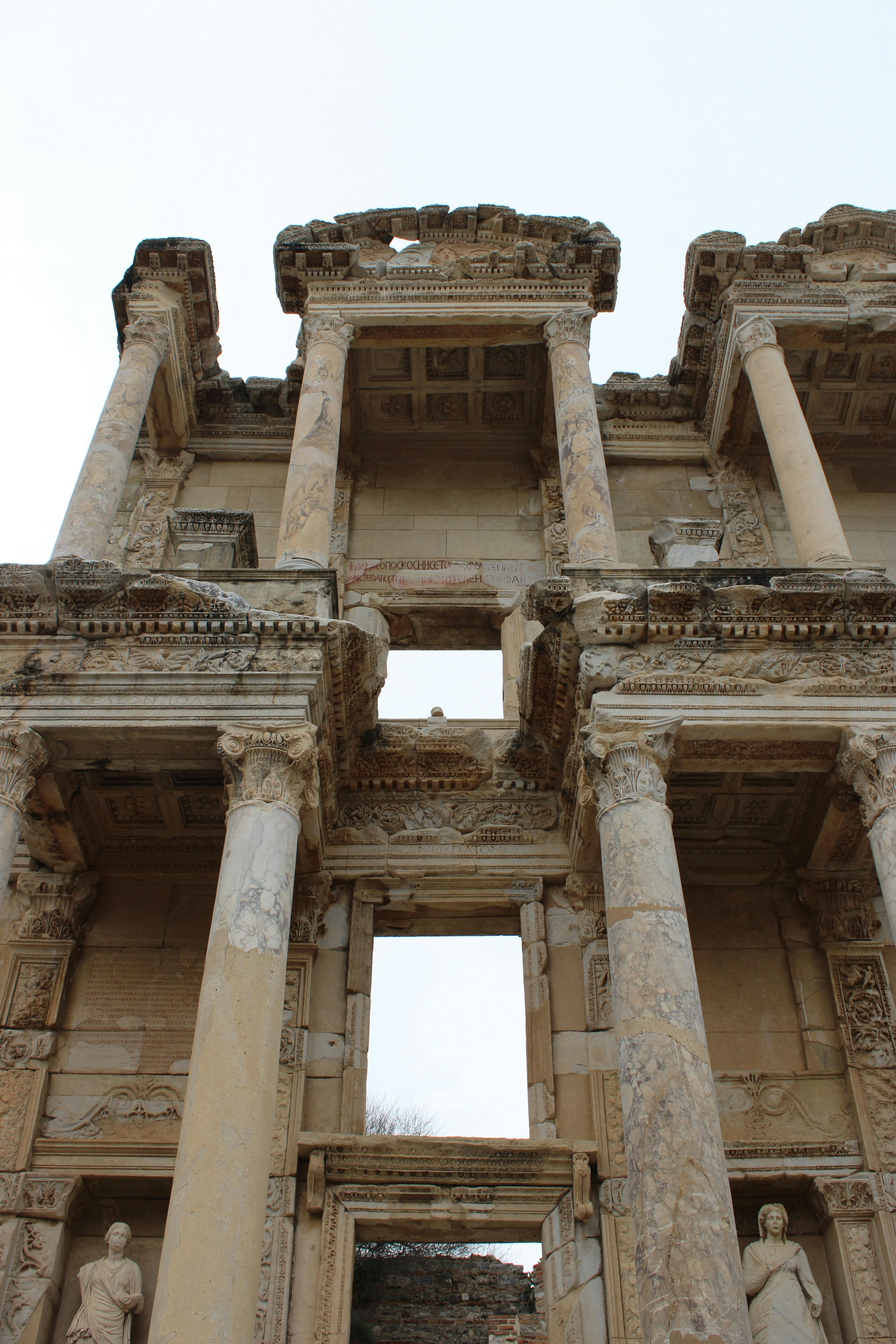 Ancient Roman Library Ruins in Ephesus, Turkey · Free Stock Photo