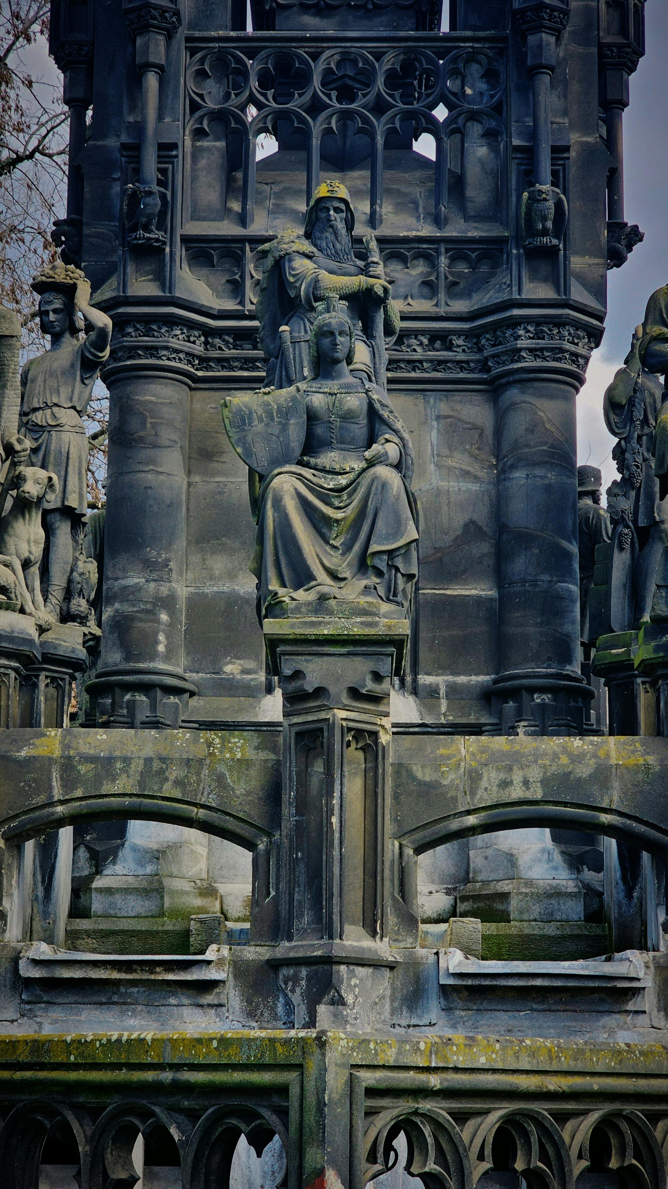Gothic Stone Sculpture with Intricate Details · Free Stock Photo