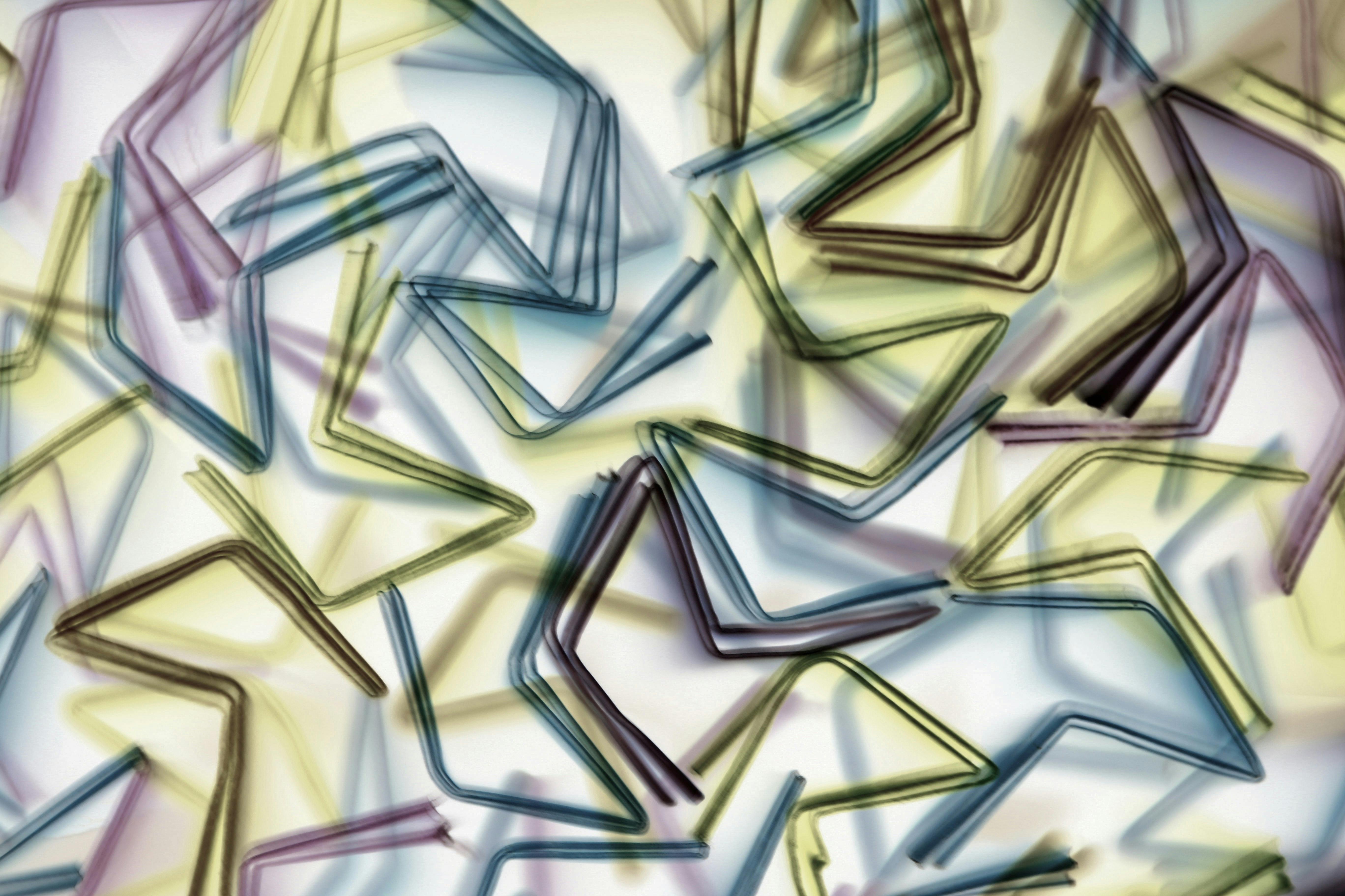 Abstract Art of Colorful Straws Overlapping · Free Stock Photo