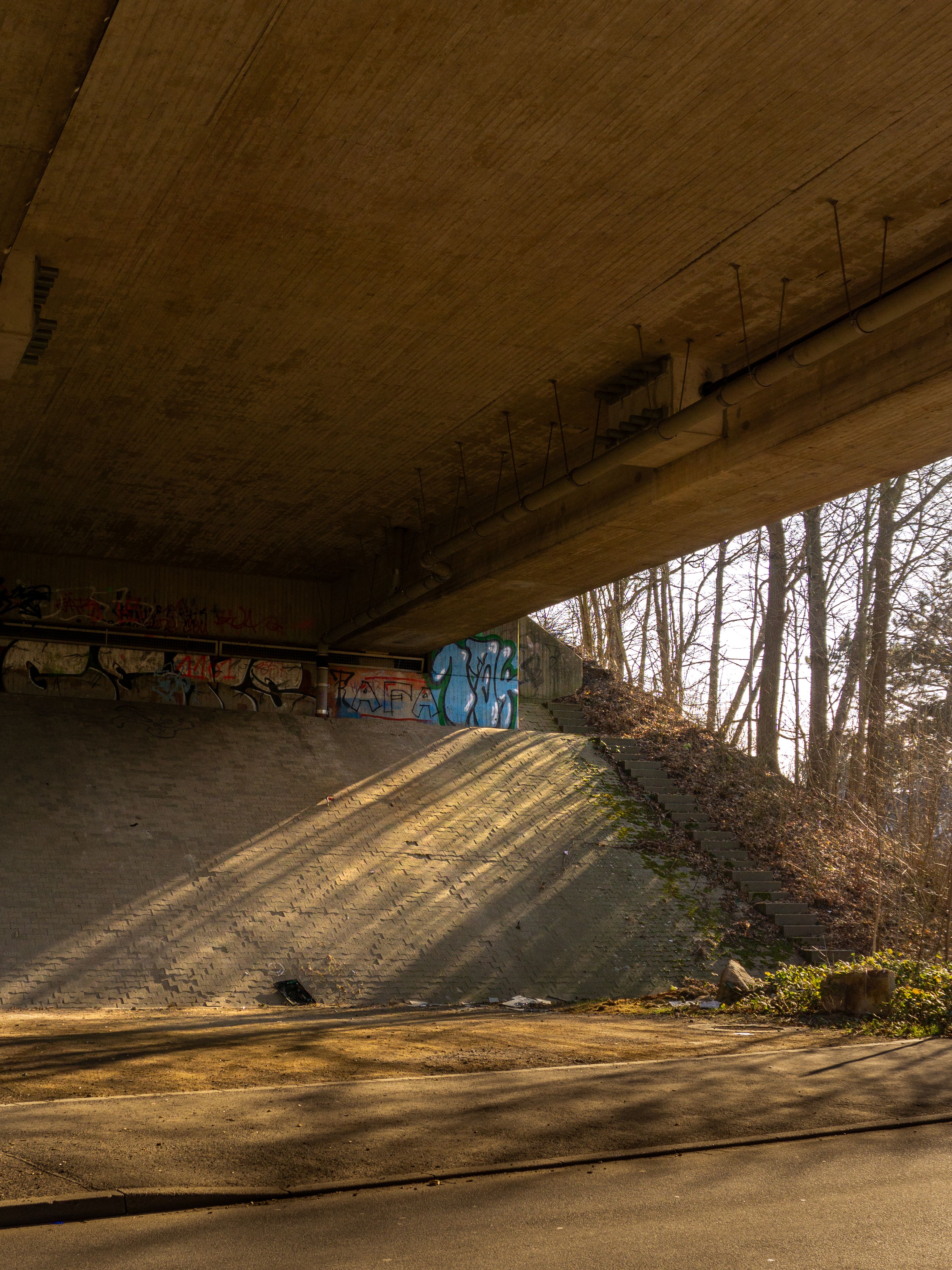 Urban Graffiti Underneath a Bridge in Kamen · Free Stock Photo