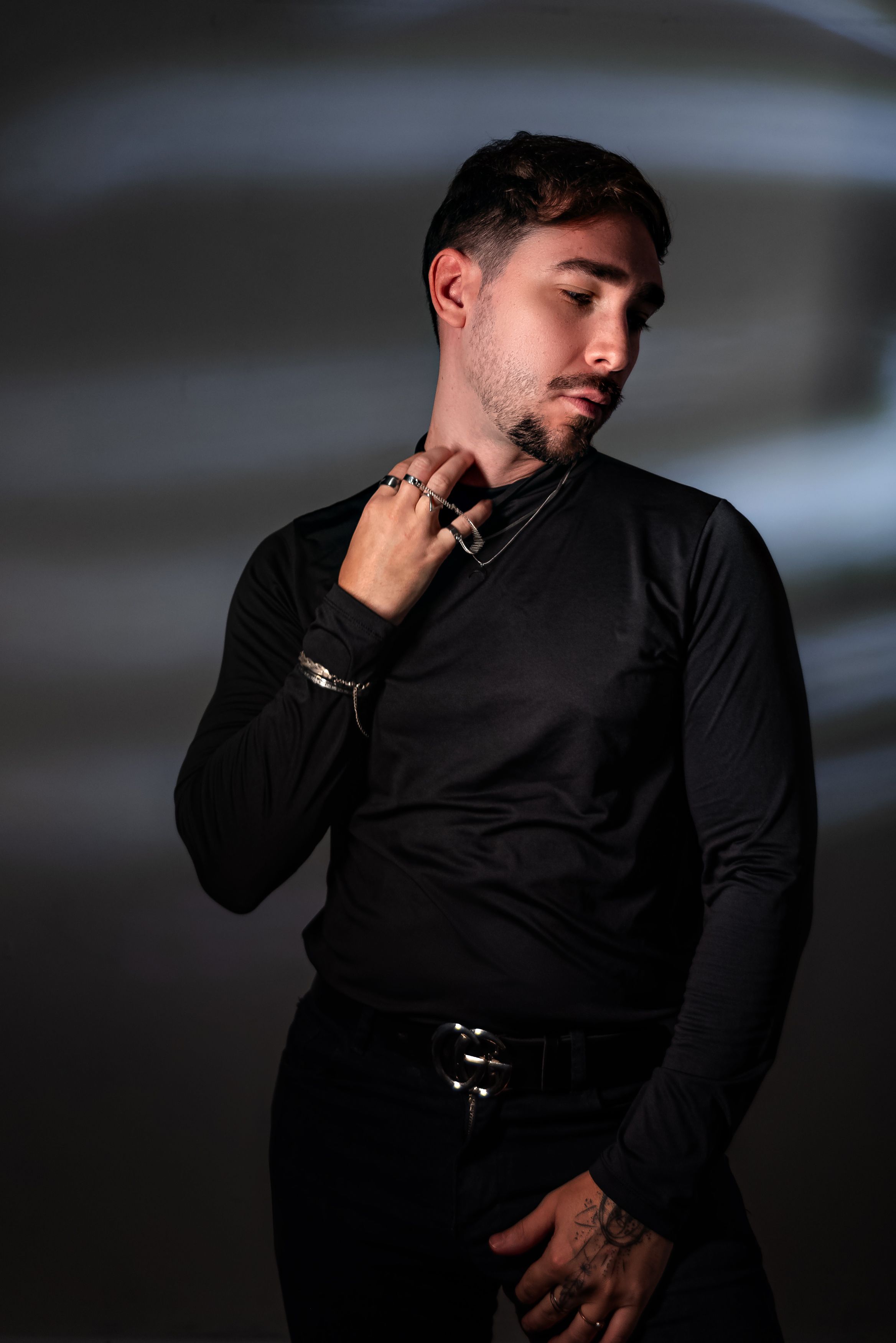 Stylish Male Portrait with Dramatic Lighting · Free Stock Photo