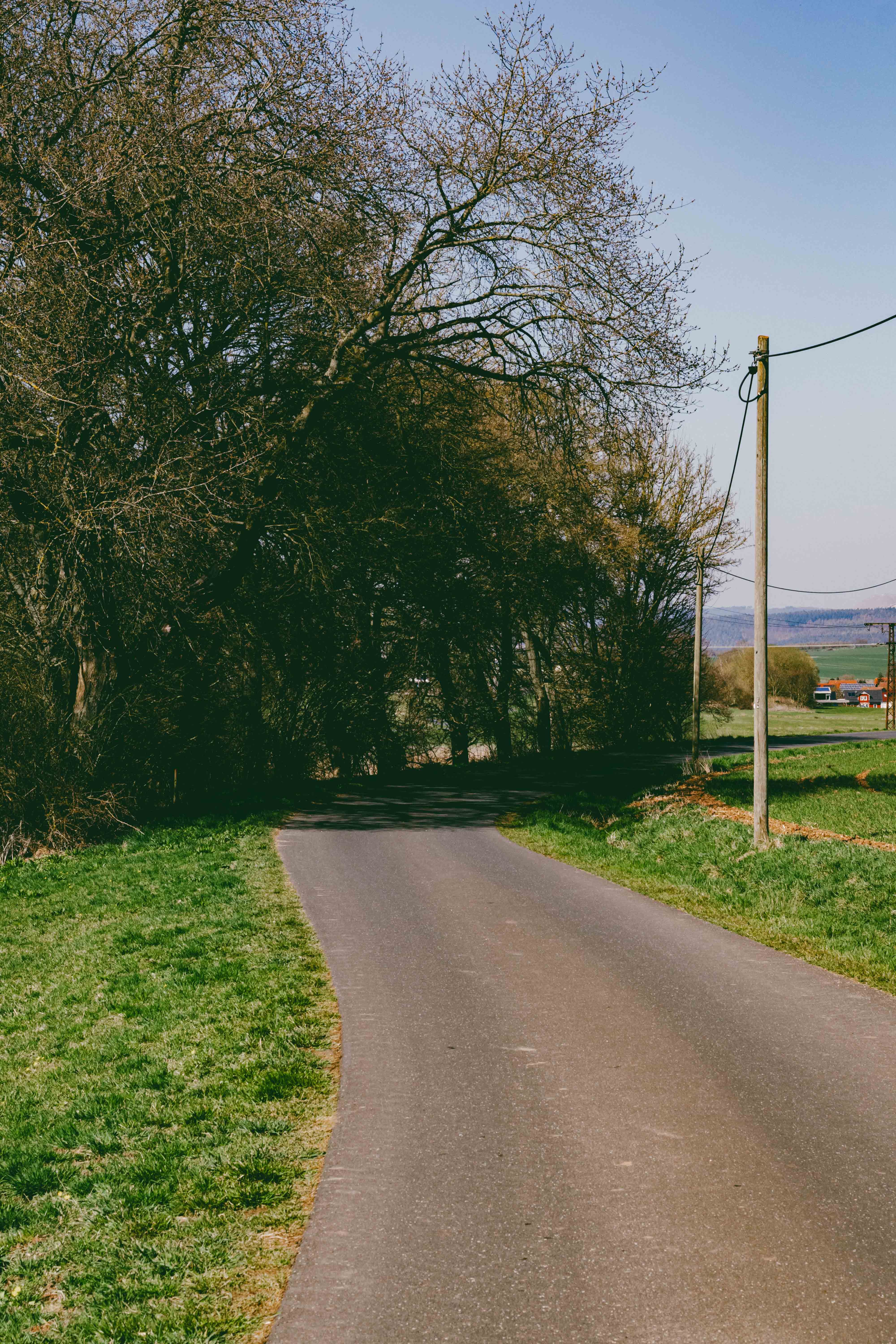 Serene Rural Pathway Through Countryside Landscape · Free Stock Photo
