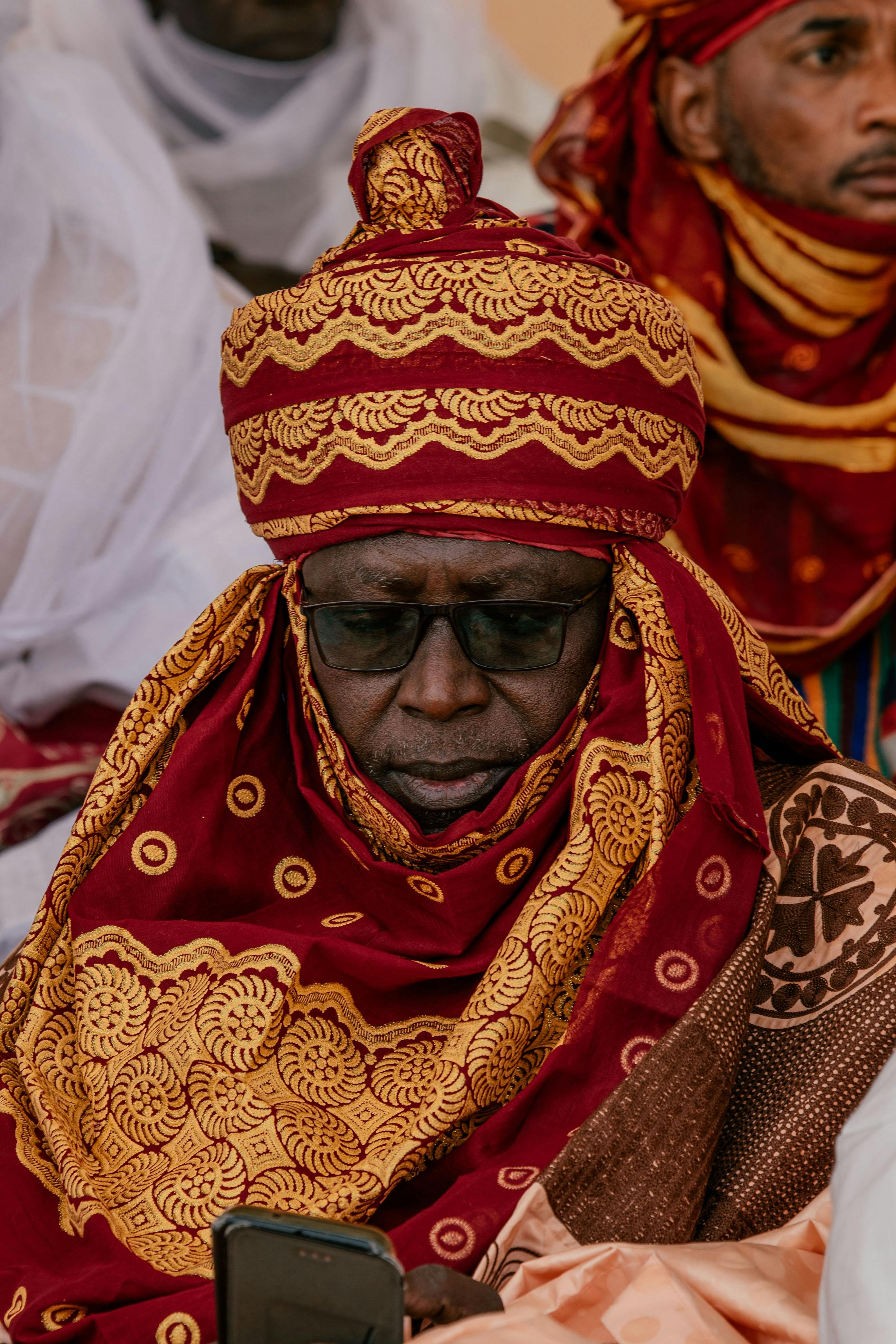 Traditional African Attire with Rich Patterns · Free Stock Photo